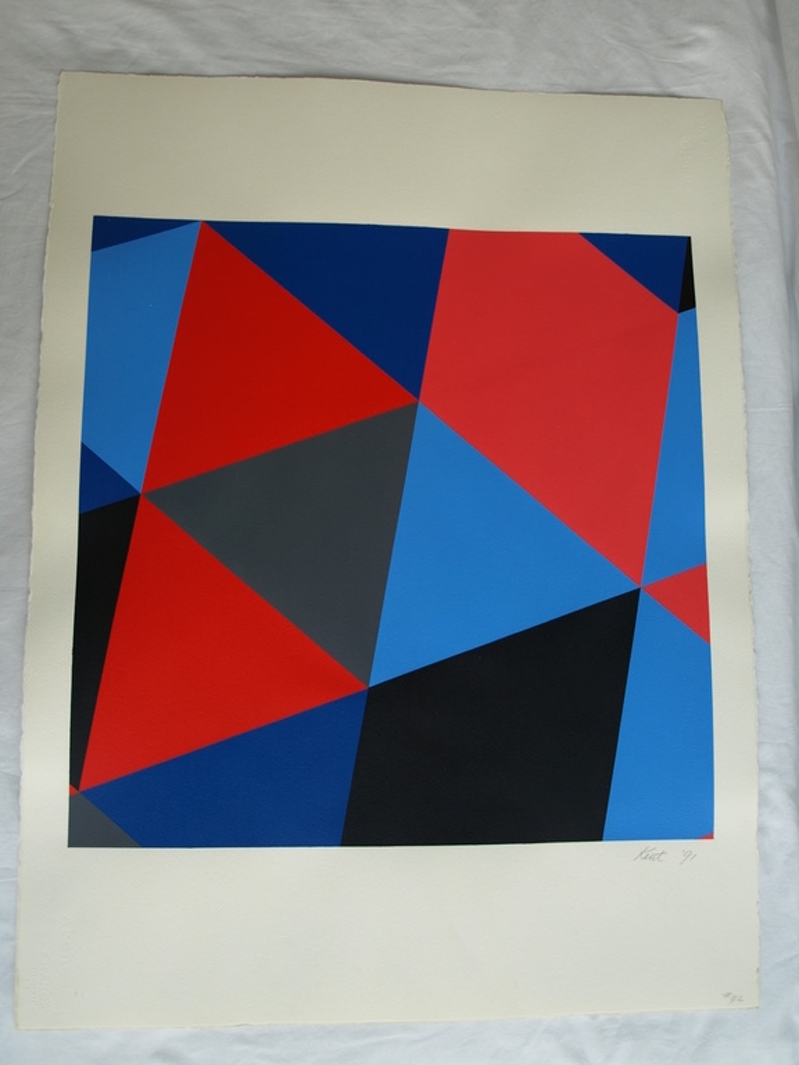 Nigel Kent - Nigel Kent : Acrylverf op papier – Serial Painting # 42 ...