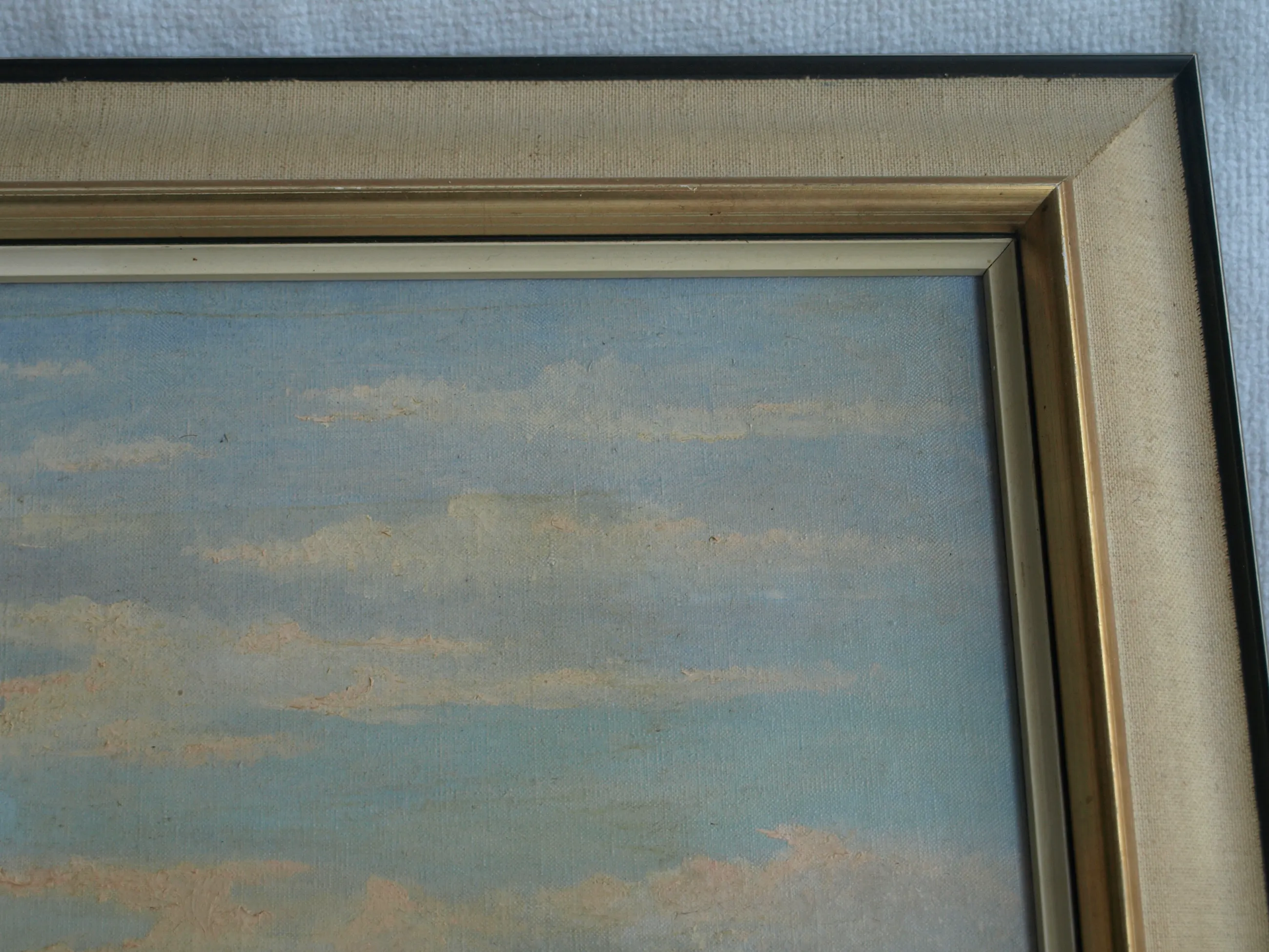 Jan Hopman - Ingelijst, olieverf op doek, Zeegezicht Verkocht ...