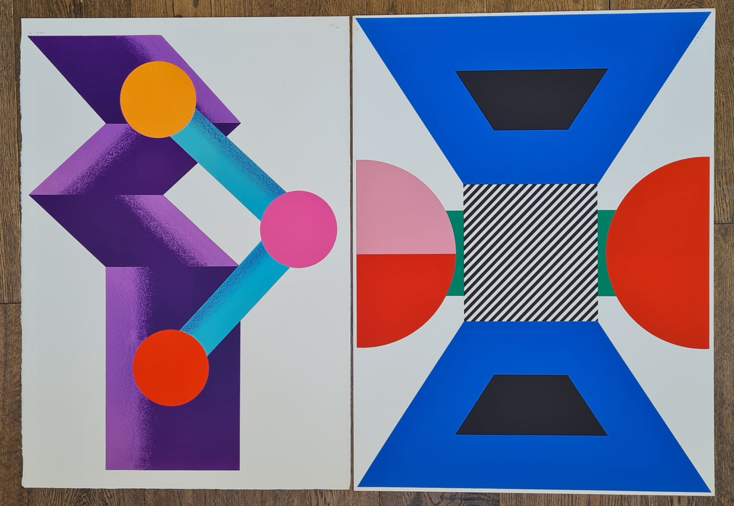 Kumi Sugai - 2 lithografien - Signal Verkocht | Kunstveiling.nl