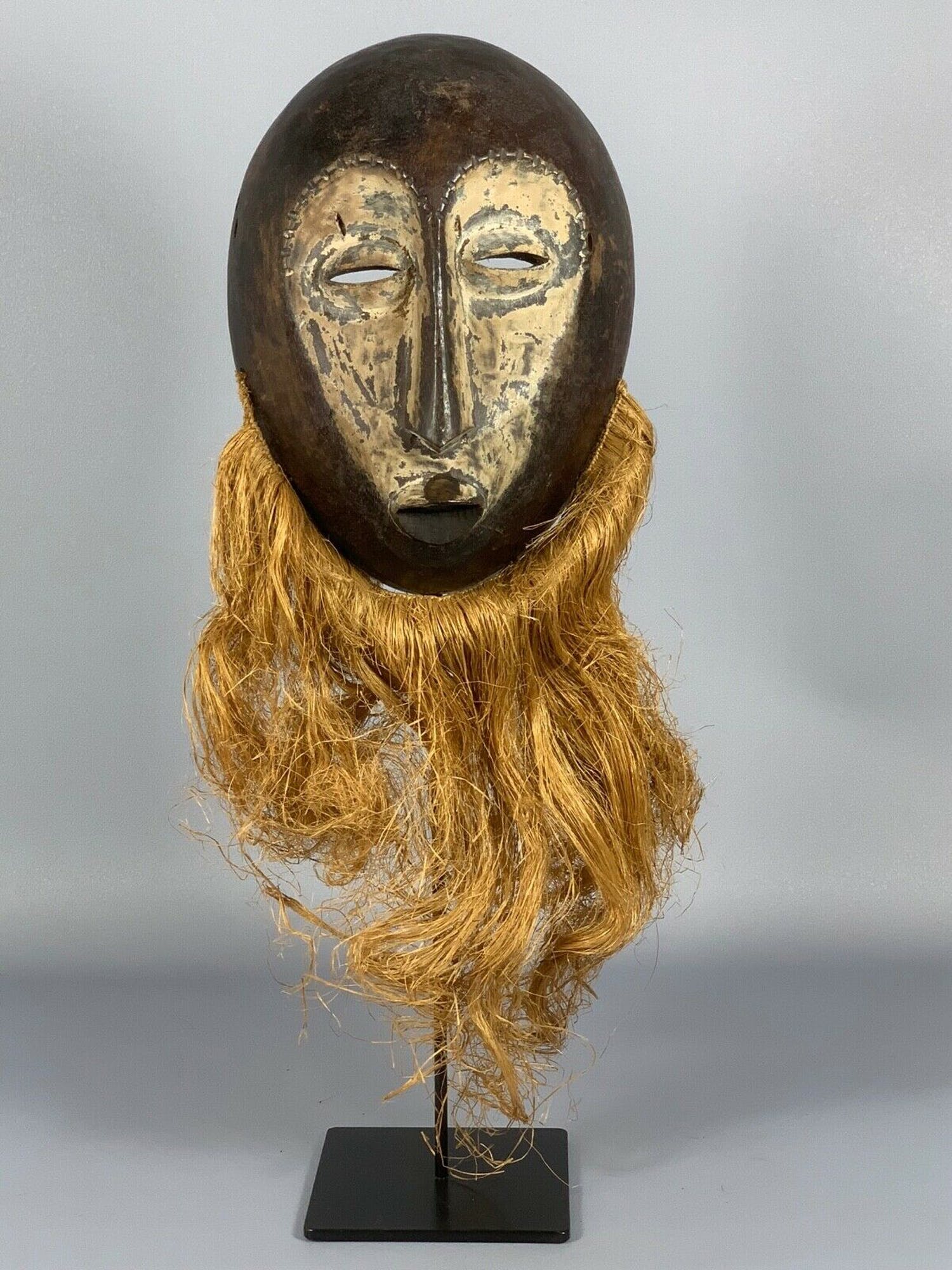 Lega - 191001 - Old Tribal used African mask from the Lega Bwami ...
