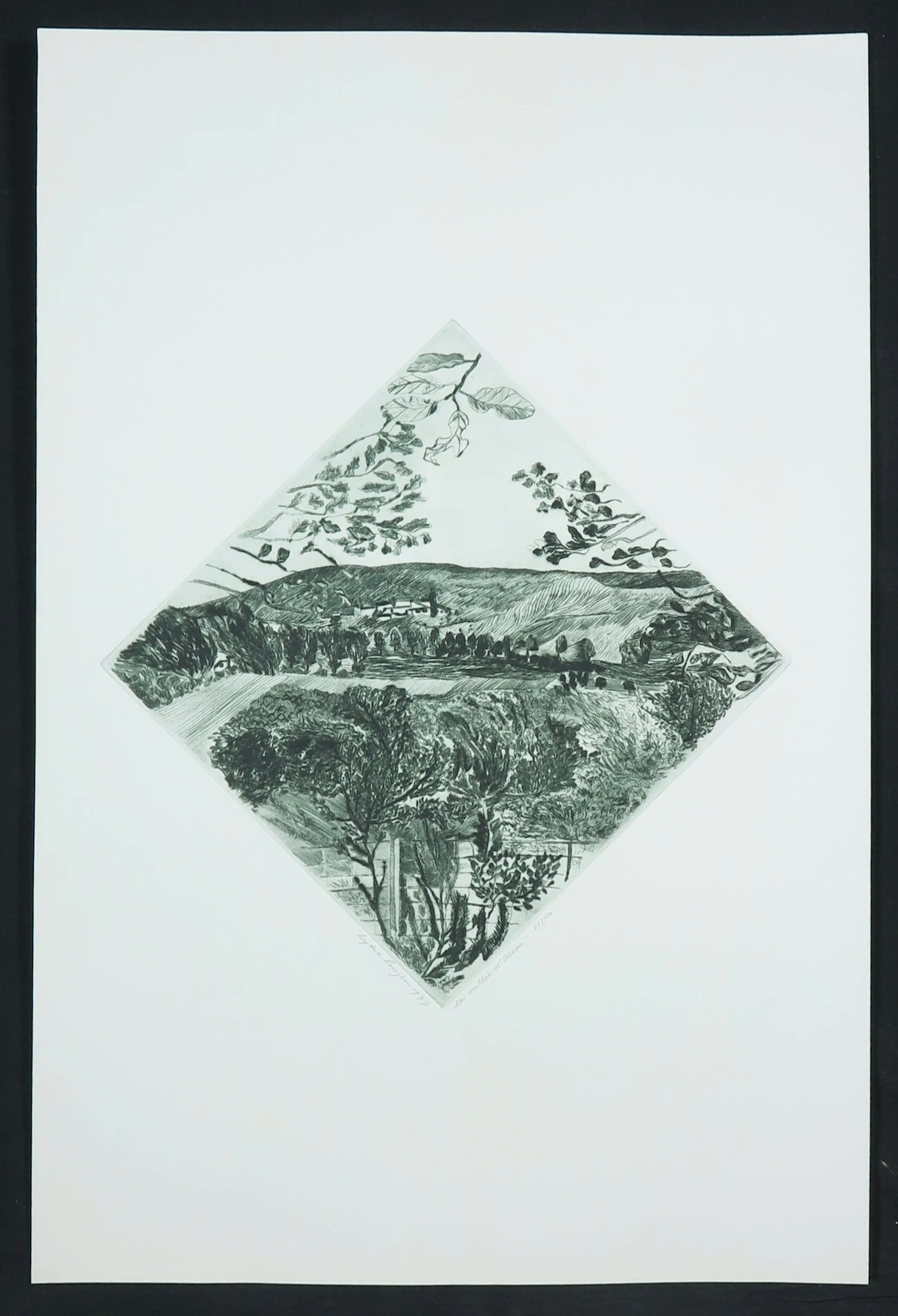 Lydia Luyten - Ets, La vallée d'Alzon Verkocht | Kunstveiling.nl