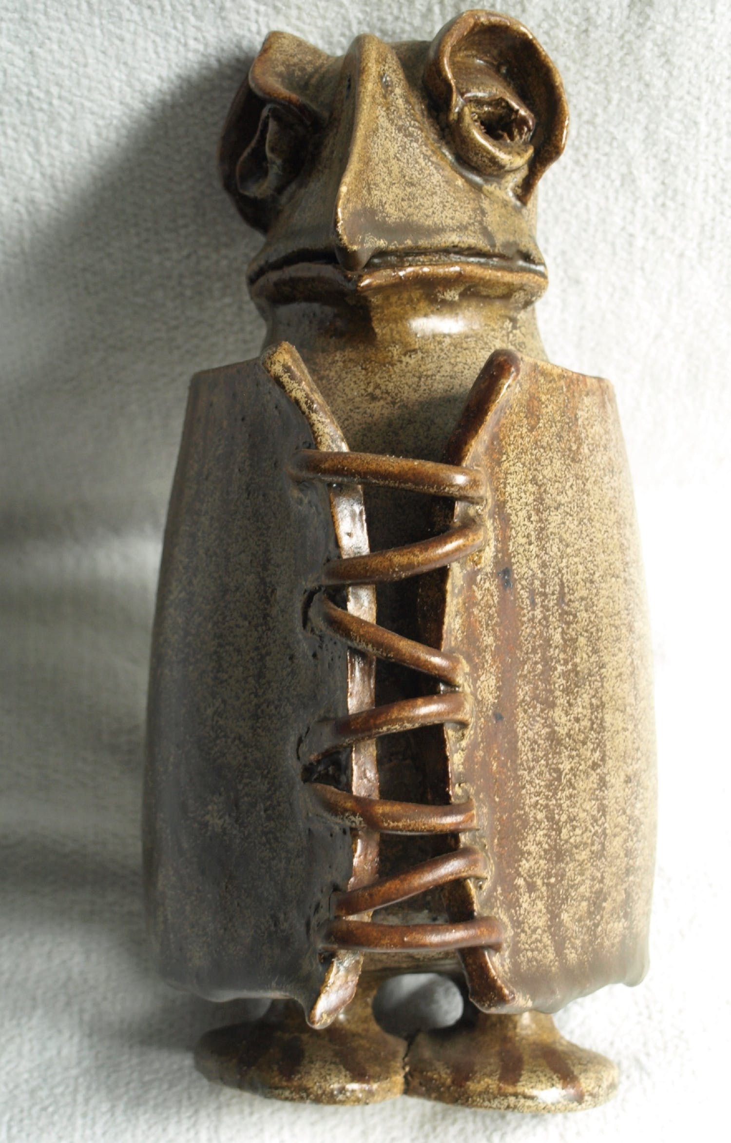 Gert de Rijk - Beeld van keramiek , “Vreemde vogel“ - gesigneerd – 1975 ...