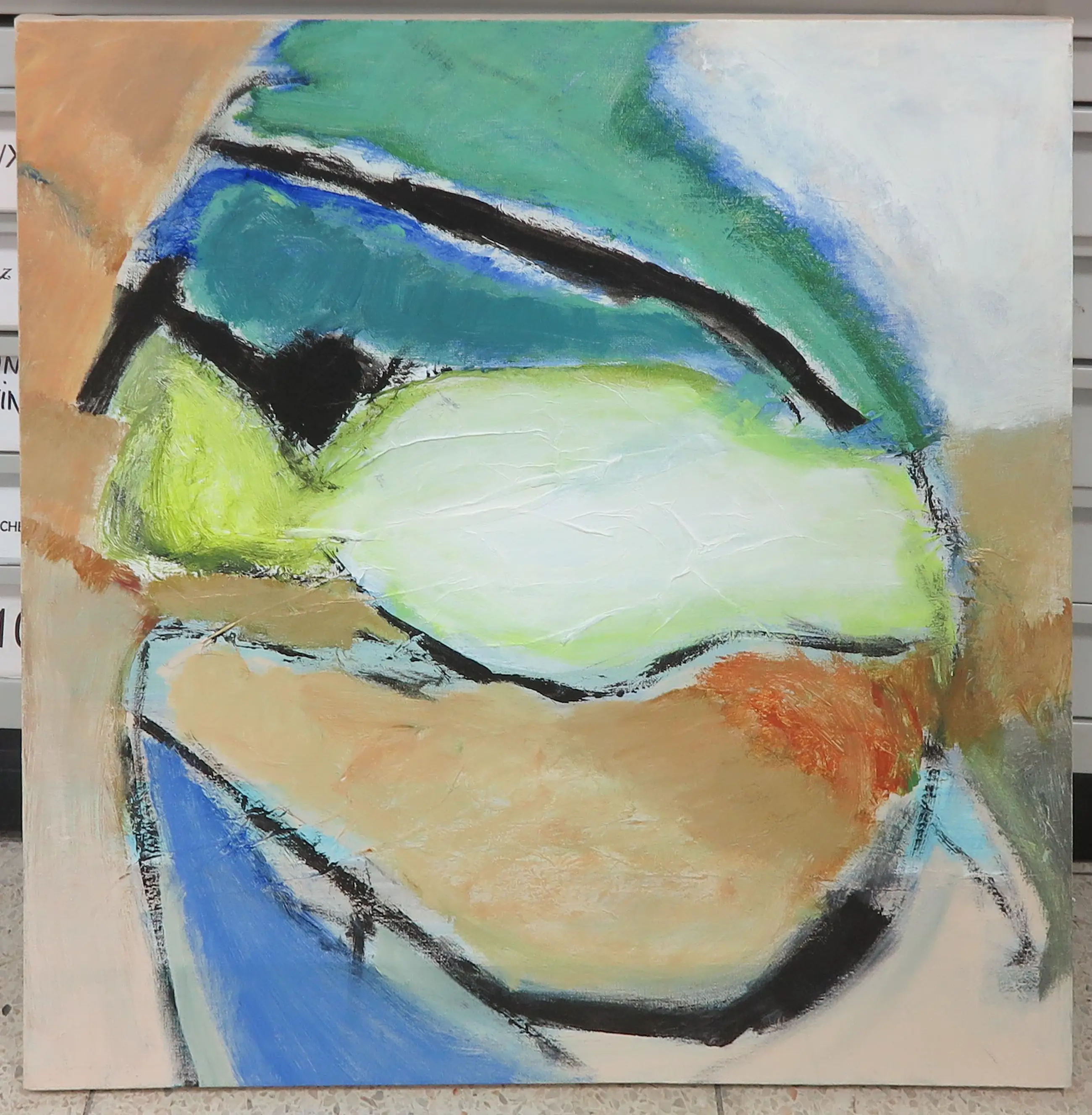 Cobi Nieuwstad - Acryl op doek, Pain-t 4 Verkocht | Kunstveiling.nl