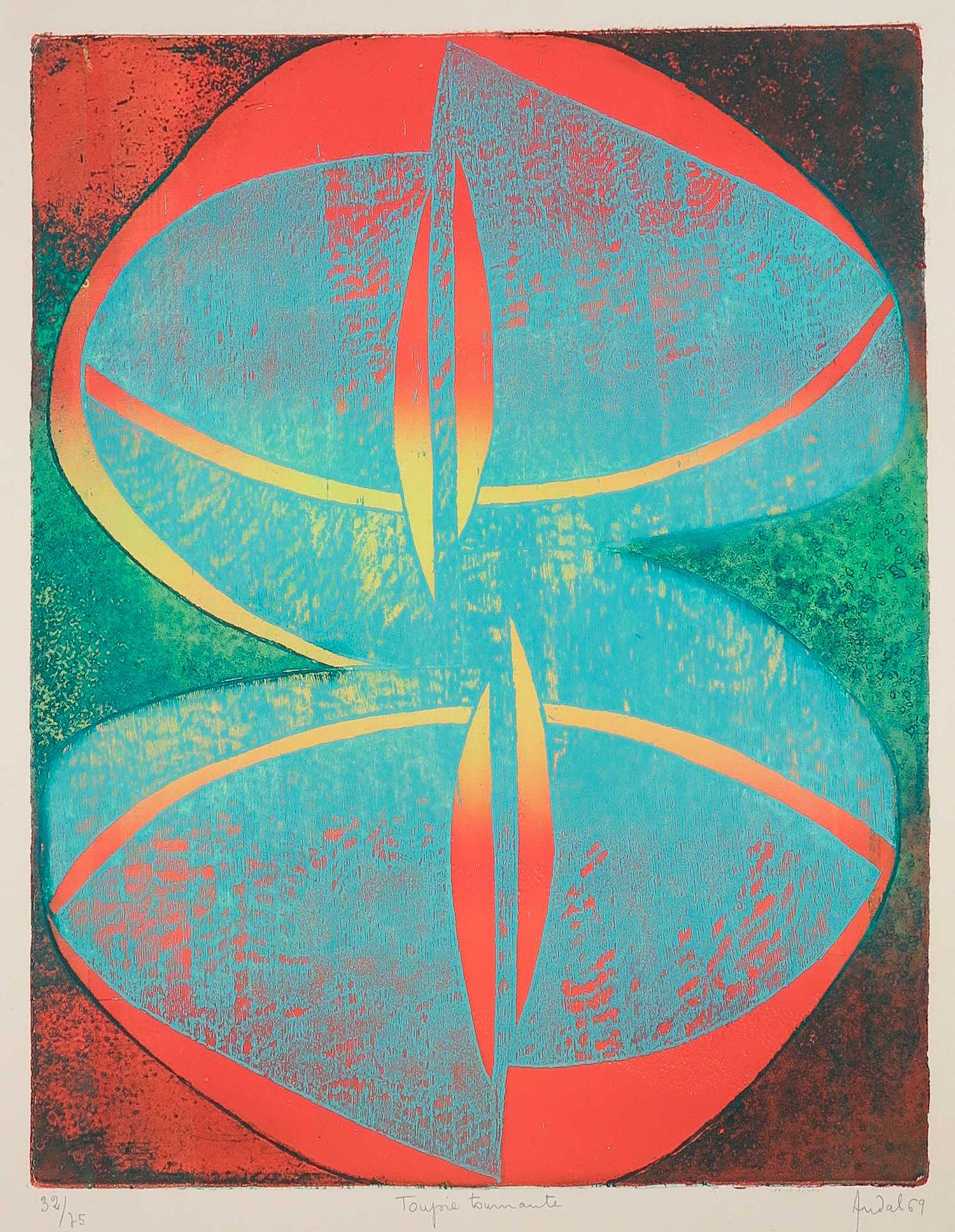 Michele Andal - Ets, Toupie tournante Verkocht | Kunstveiling.nl