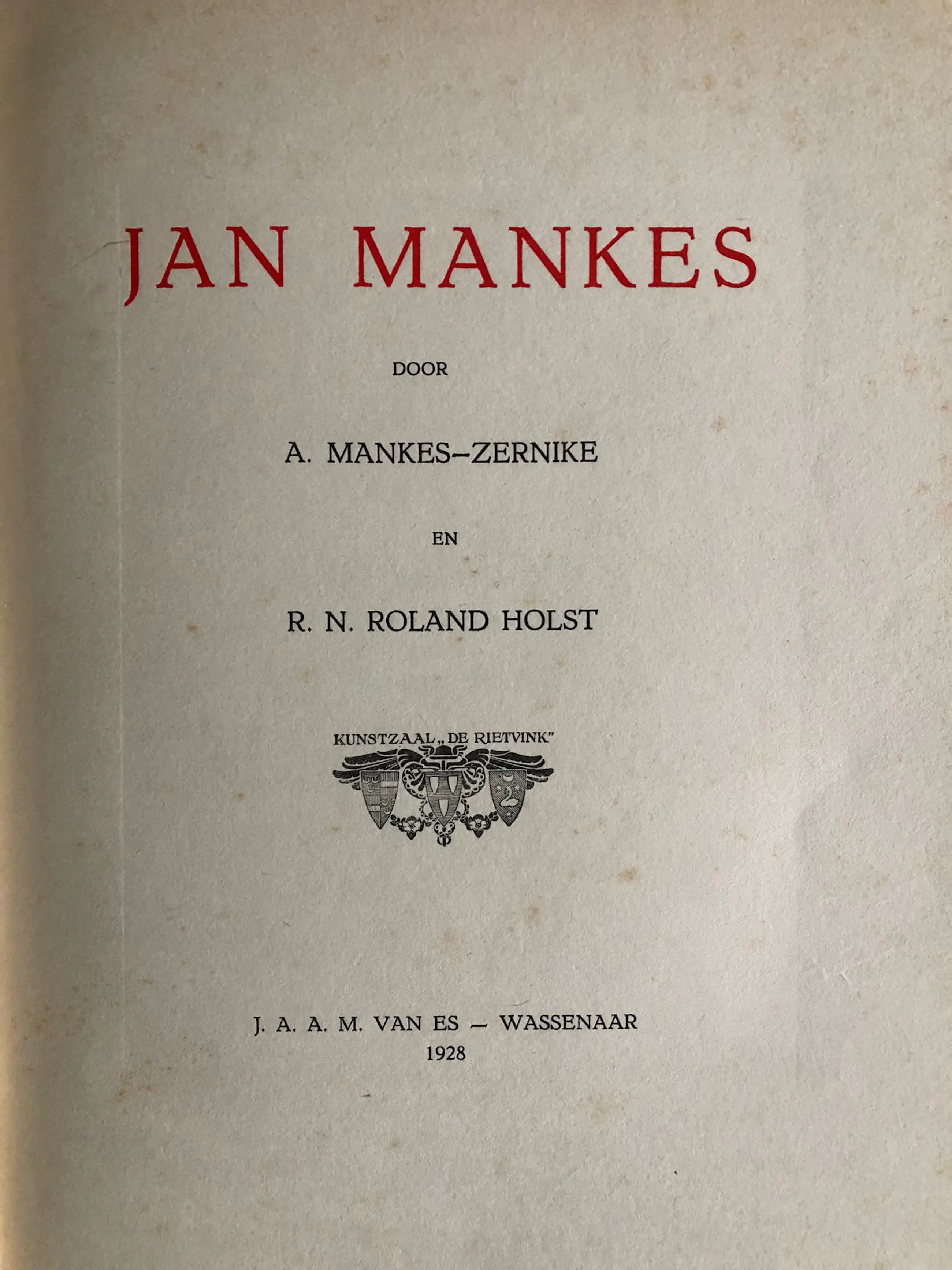 Jan Mankes - Oeuvre Boek uit 1928 Verkocht | Kunstveiling.nl