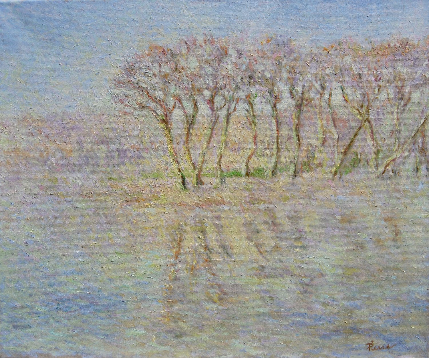 Pierre van Dijk - Rivier landschap kopen? Bied vanaf 250! | Kunstveiling.nl