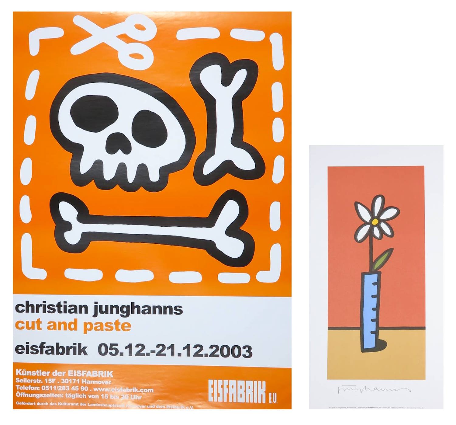Christian Junghanns Blumenvase Affiche Cut And Paste 2003 Christian Junghanns Blumenvase Affiche Cut And Paste 2003