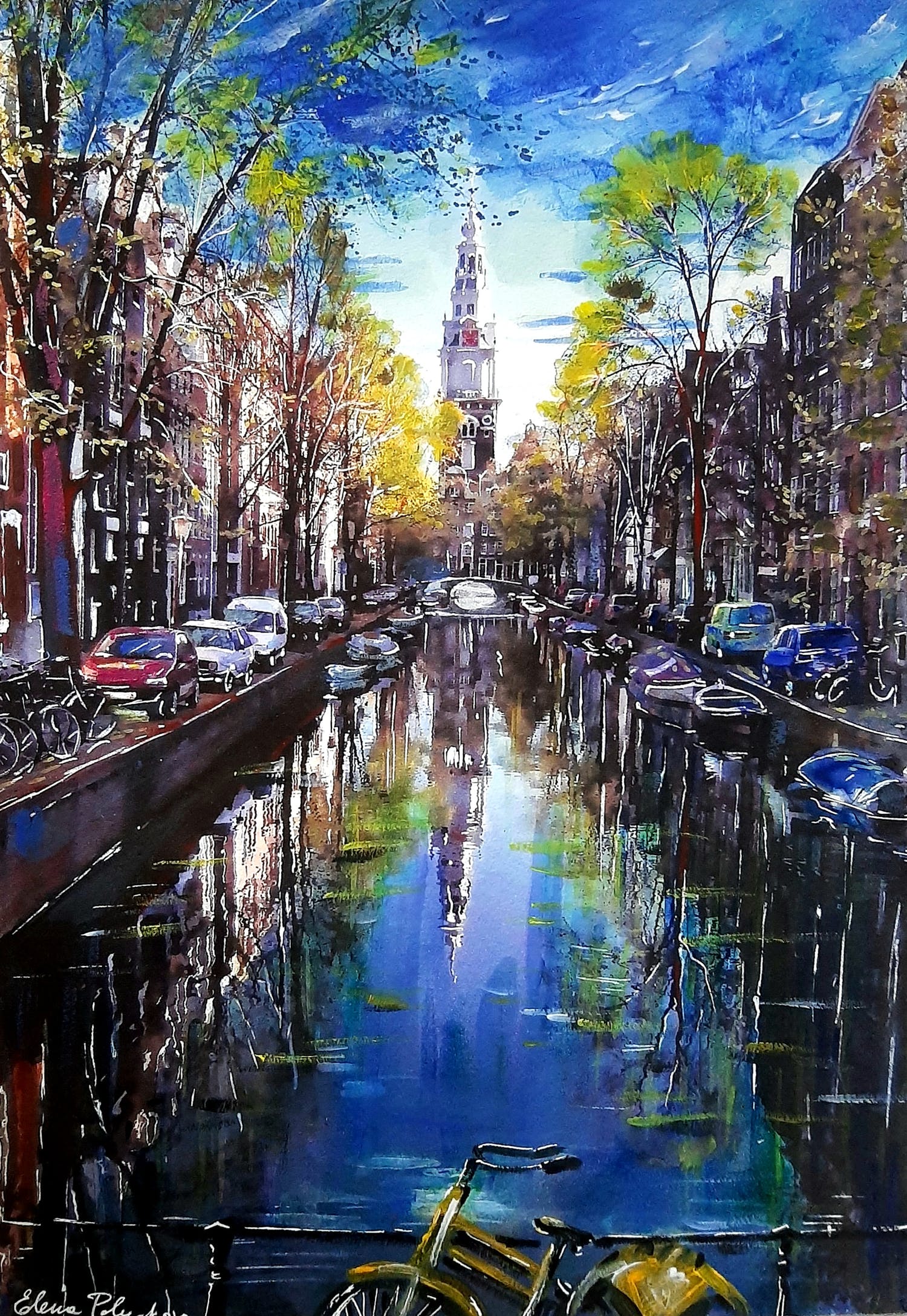 Elena Polyakova - Zuiderkerk in Amsterdam Verkocht | Kunstveiling.nl