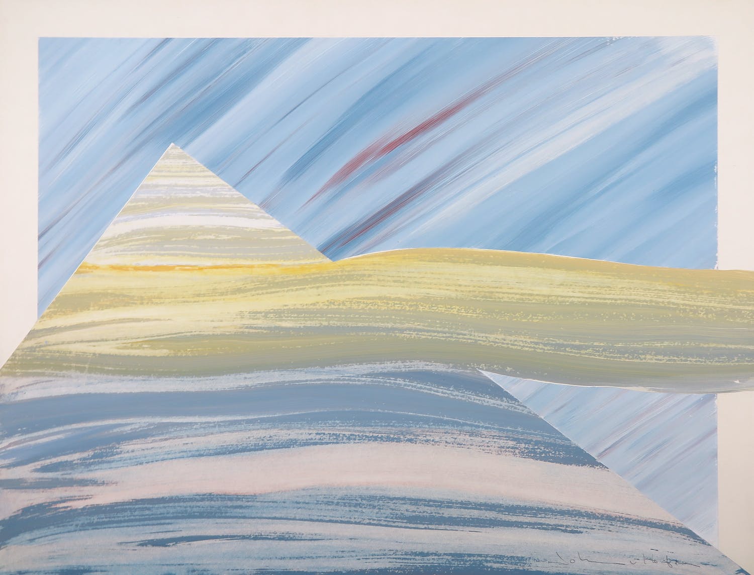 Johannes van Hoften - Gouache op karton, Doorbroken kader Verkocht ...