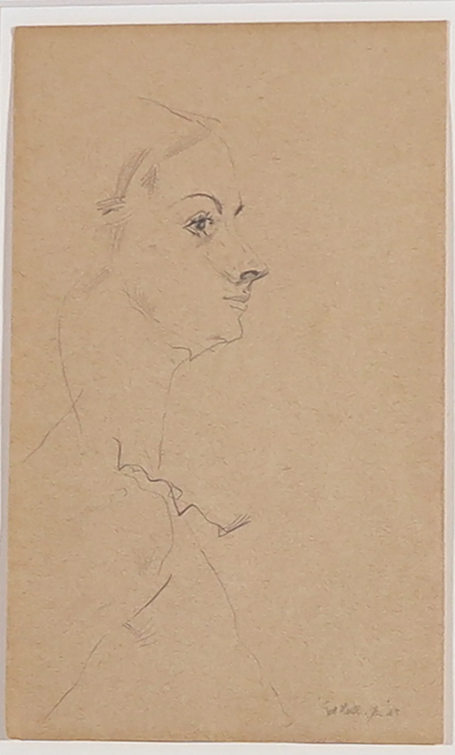 Ed Valk - Potloodtekening, Zonder titel Verkocht | Kunstveiling.nl