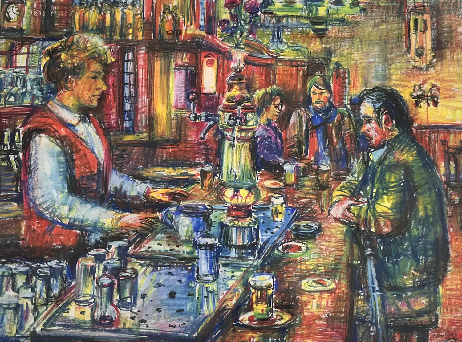 Bessel Kok - Aan de tap Verkocht | Kunstveiling.nl