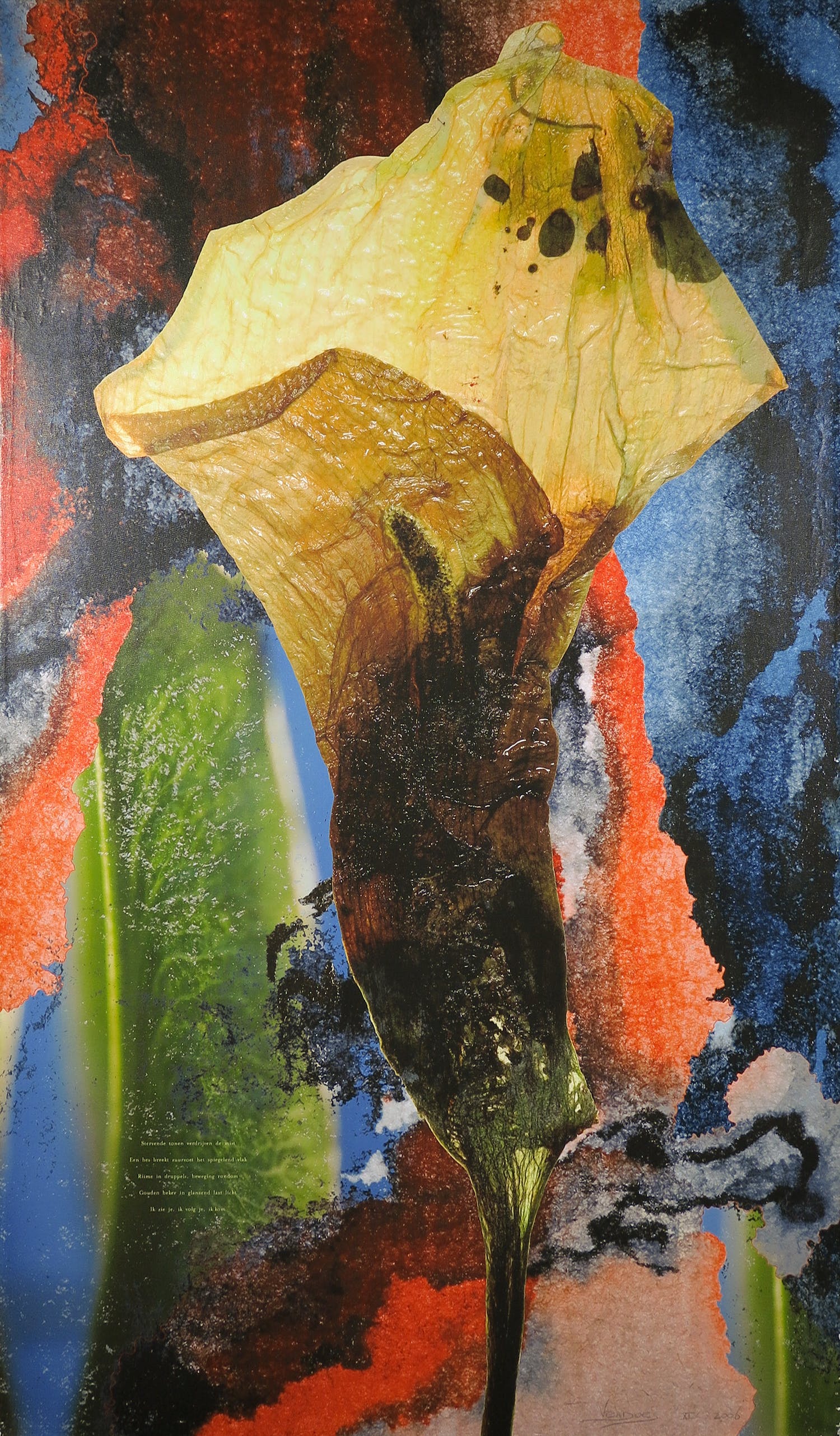 Mark Verdoes - Giclée op doek, La Trompette mort (Zeer groot) Verkocht ...