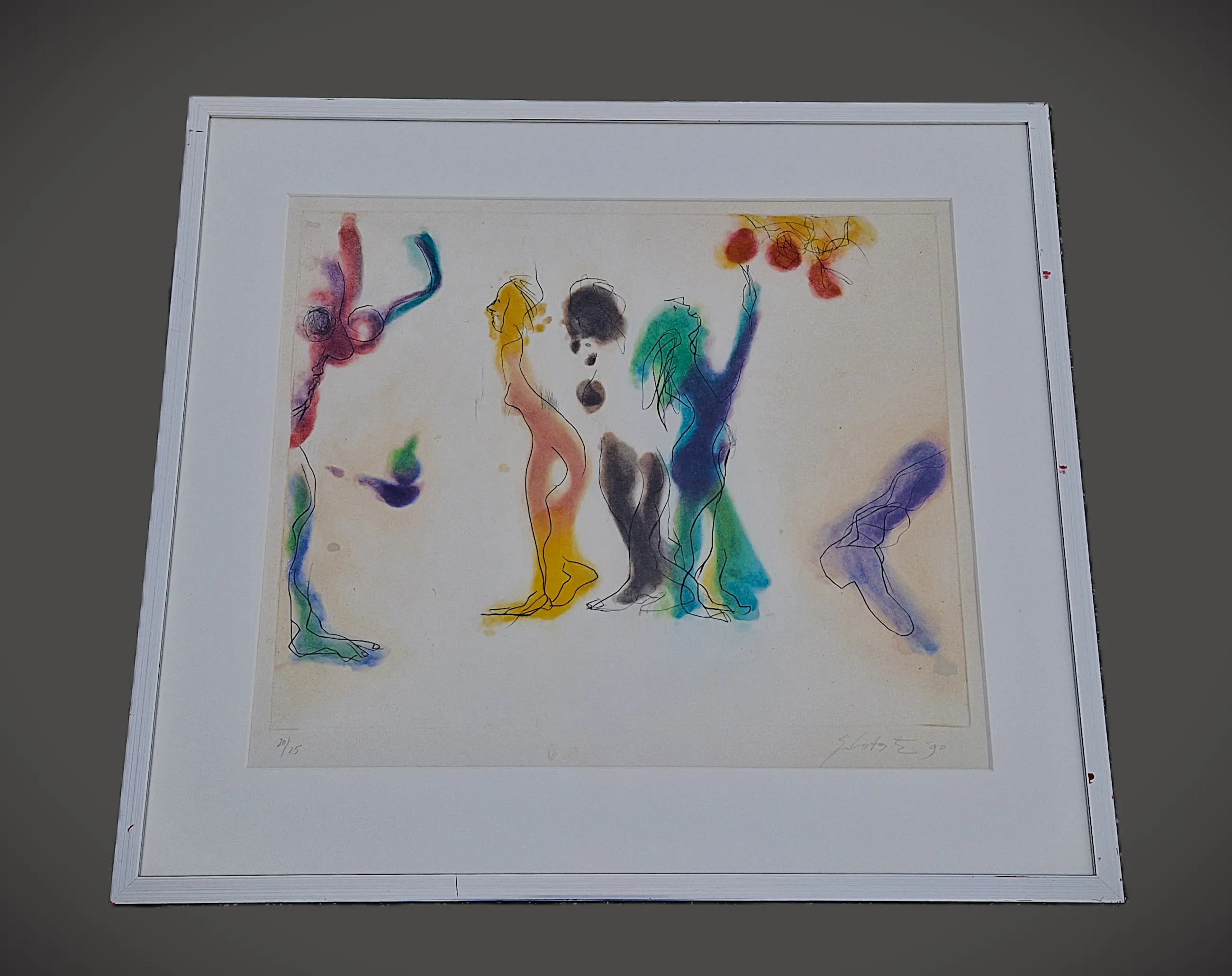 Ger Lataster - grote, in 1990 gemaakte Ets & Aquatint - zeer kleine ...
