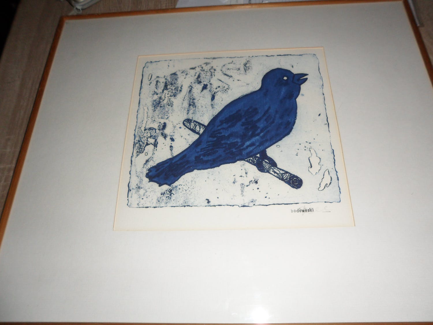Bill Bodewes - Kleuren ets, titel, Vogel A Verkocht | Kunstveiling.nl