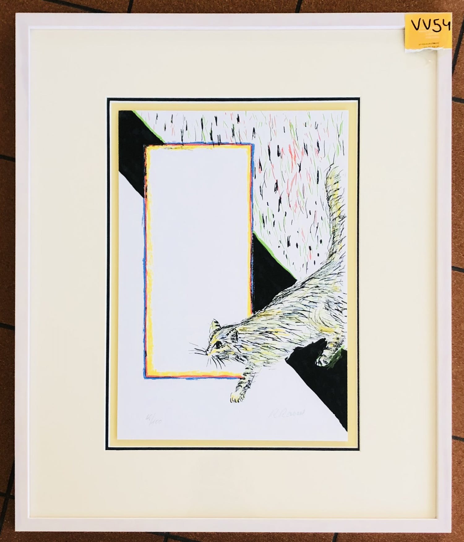 Roger Raveel - Felix Vulgarisl maar met lijst! Verkocht | Kunstveiling.nl