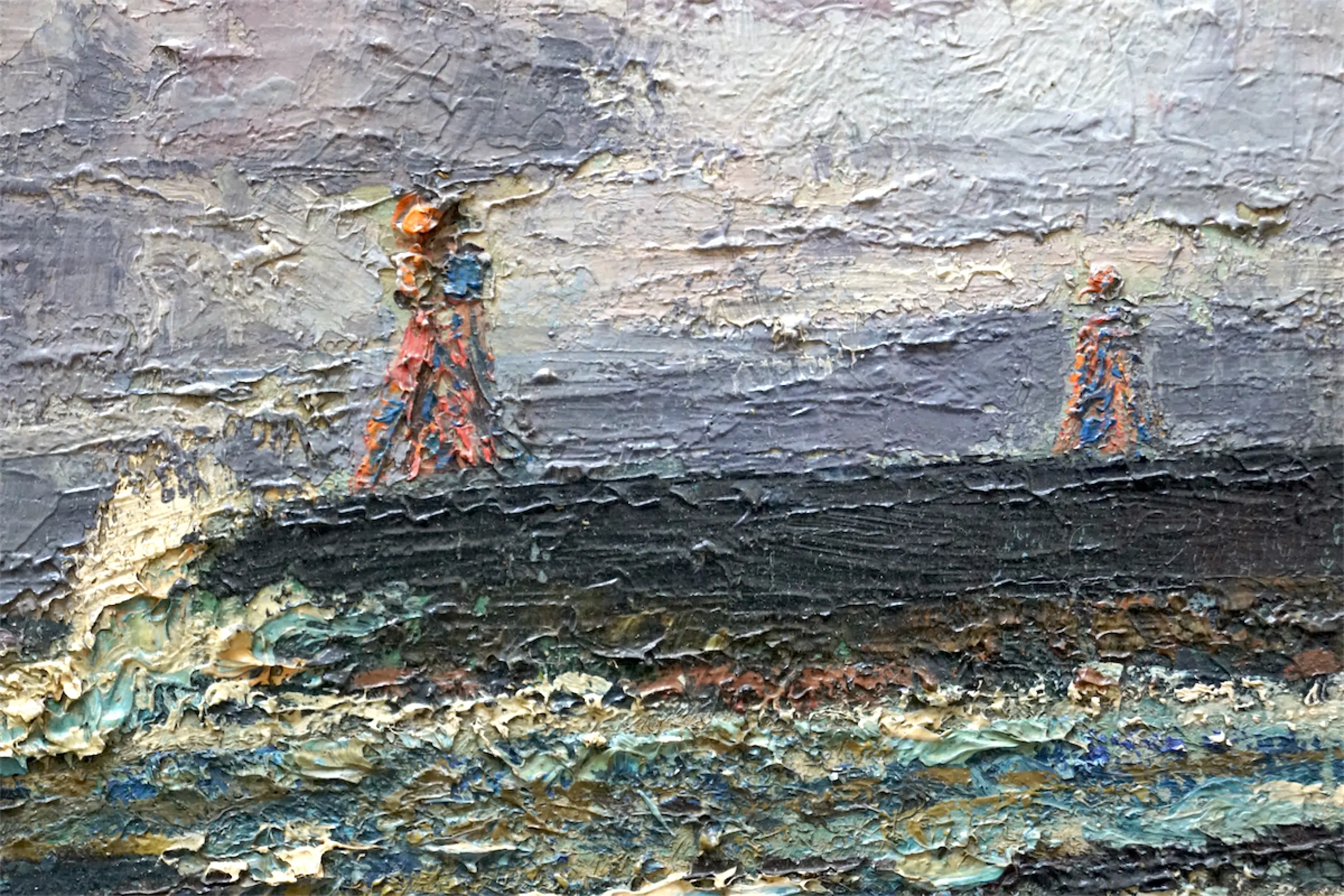 Eduard Rijff - (1915-1994) - Scheveningen - Pier - Bakens - Noordzee ...