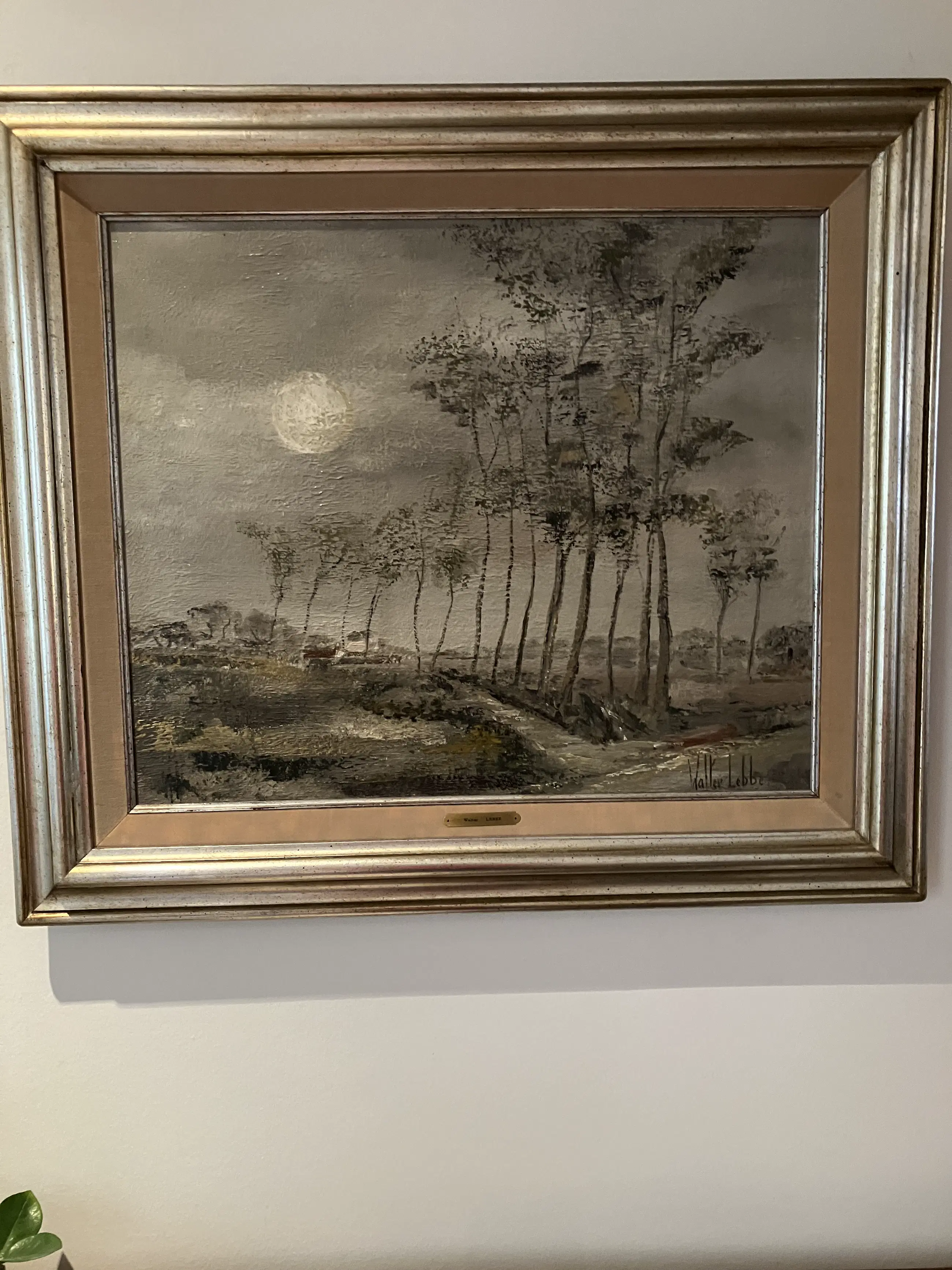 Walter Lebbe - BOMENLANDSCHAP MET ONDERGAANDE ZON kopen? Bied vanaf ...