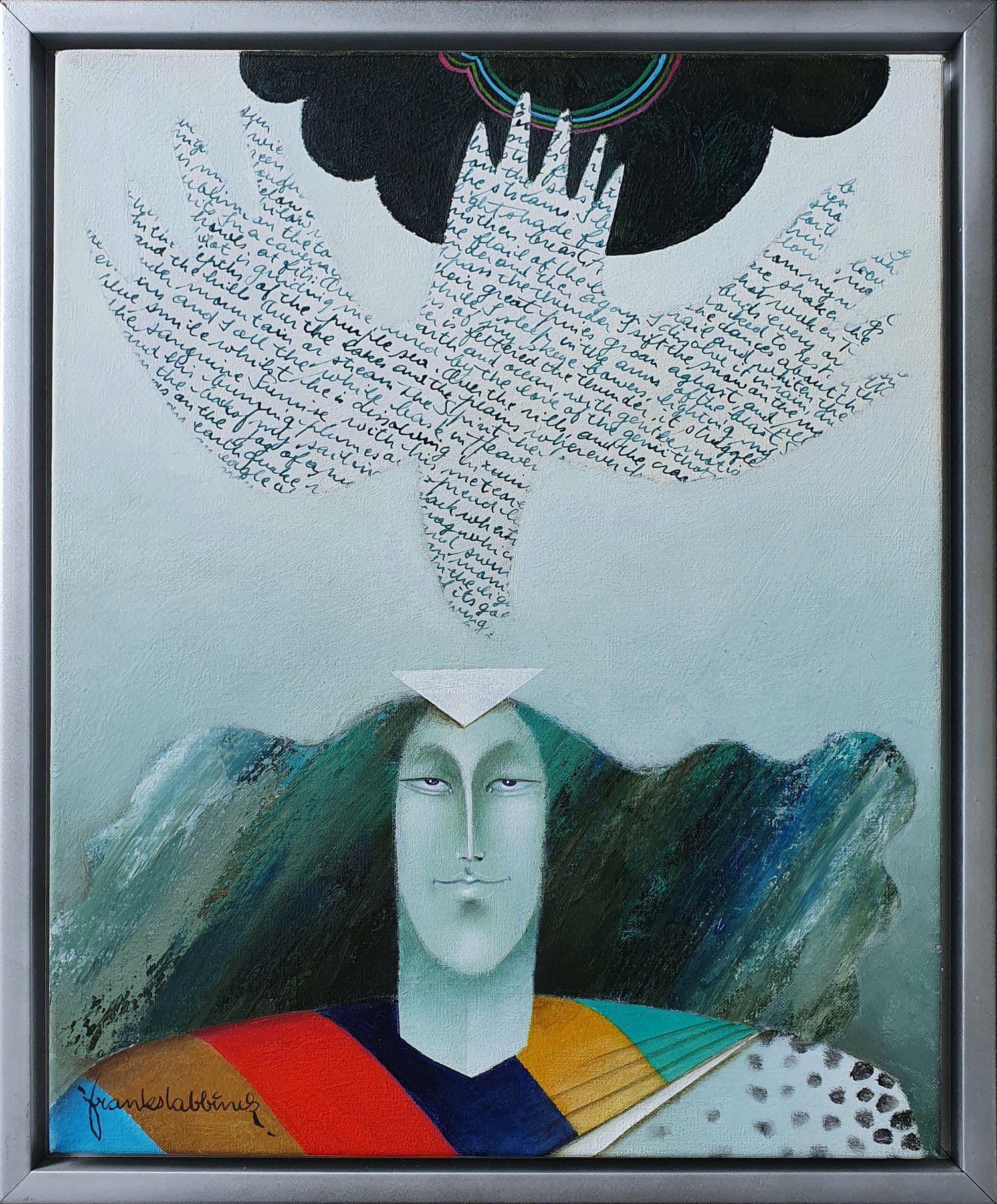 Frank Slabbinck - Schilderij: 'The cloud' - Ingelijst Verkocht ...