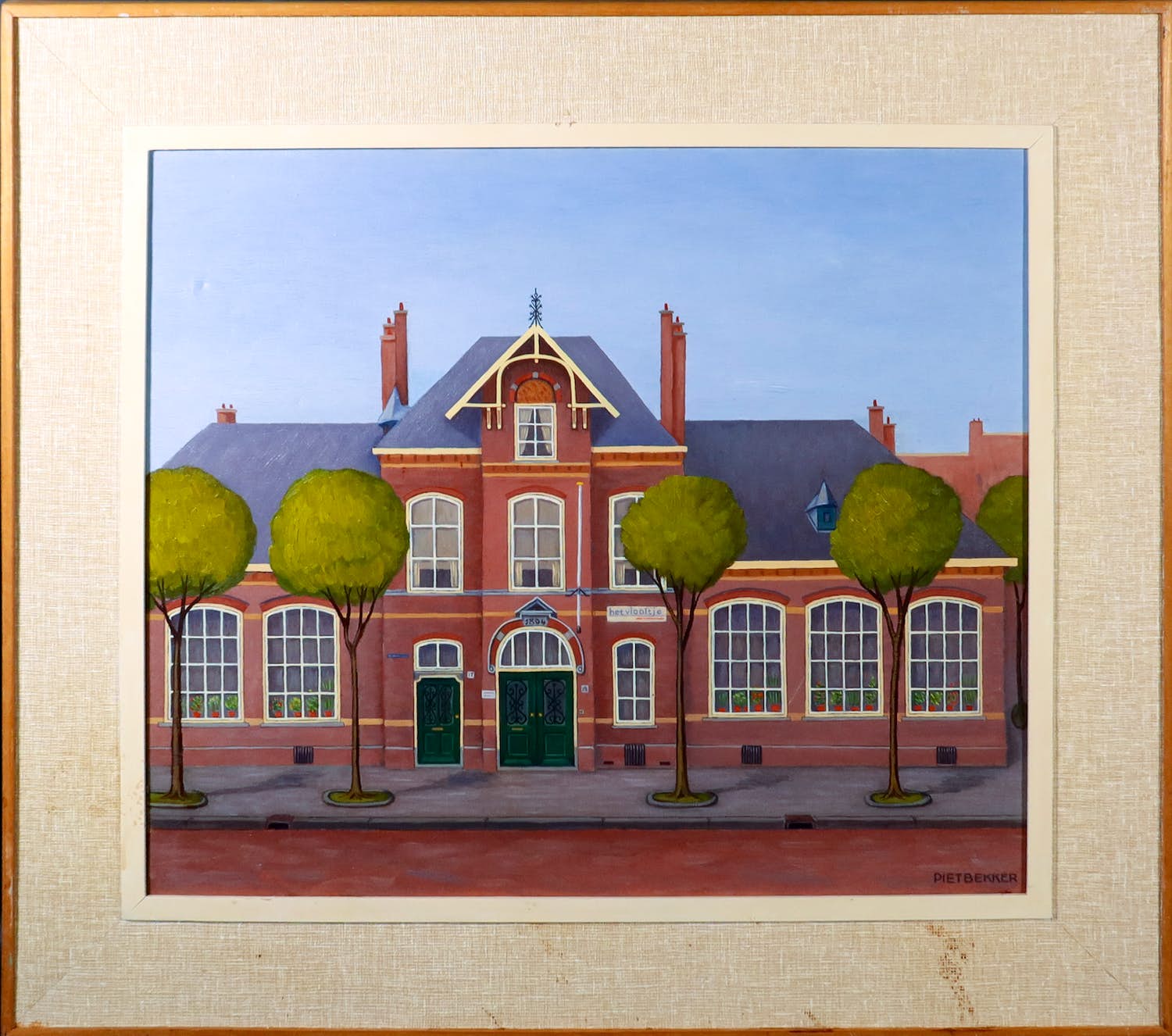 Piet Bekker - Olieverf op doek, Het viooltje - Ingelijst Verkocht ...