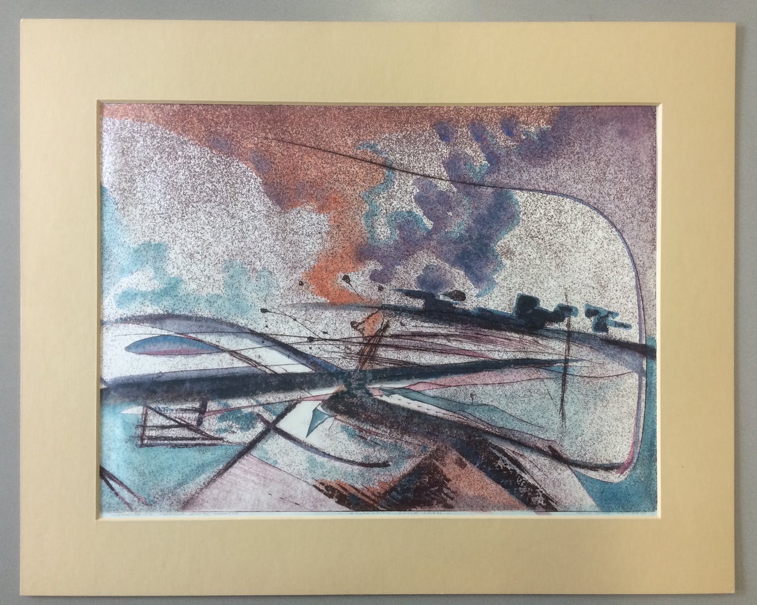 Peter Kool - Abstract Landschap kopen? Bied vanaf 75! | Kunstveiling.nl