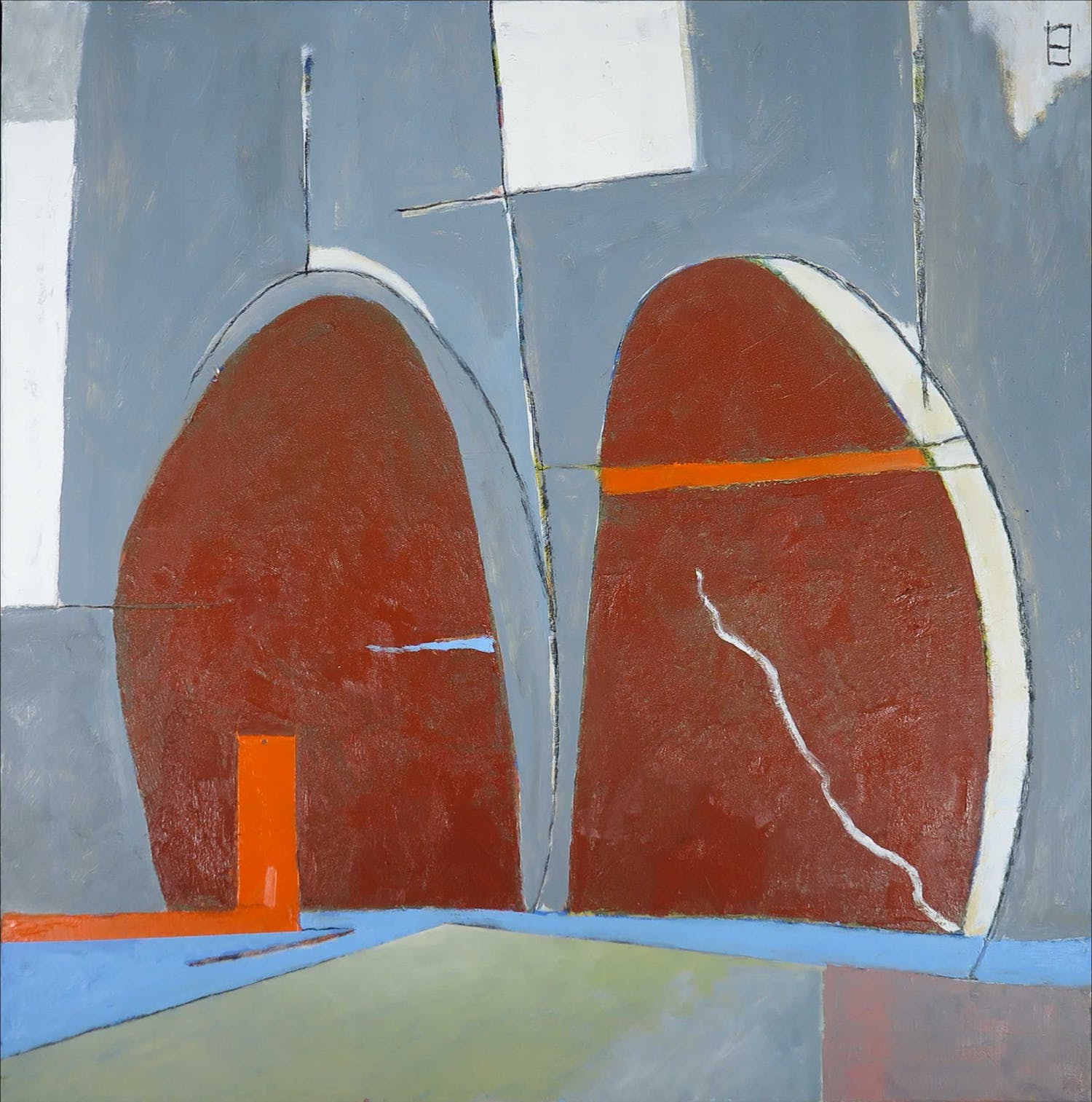 Philip Vencken - Olieverf op doek, Camp (Groot) Verkocht | Kunstveiling.nl