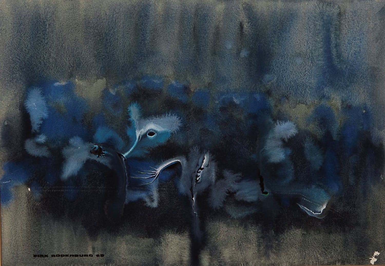 Dirk Rodenburg - Spring at Uranus - 1969 - gouache op papier - BKR ...