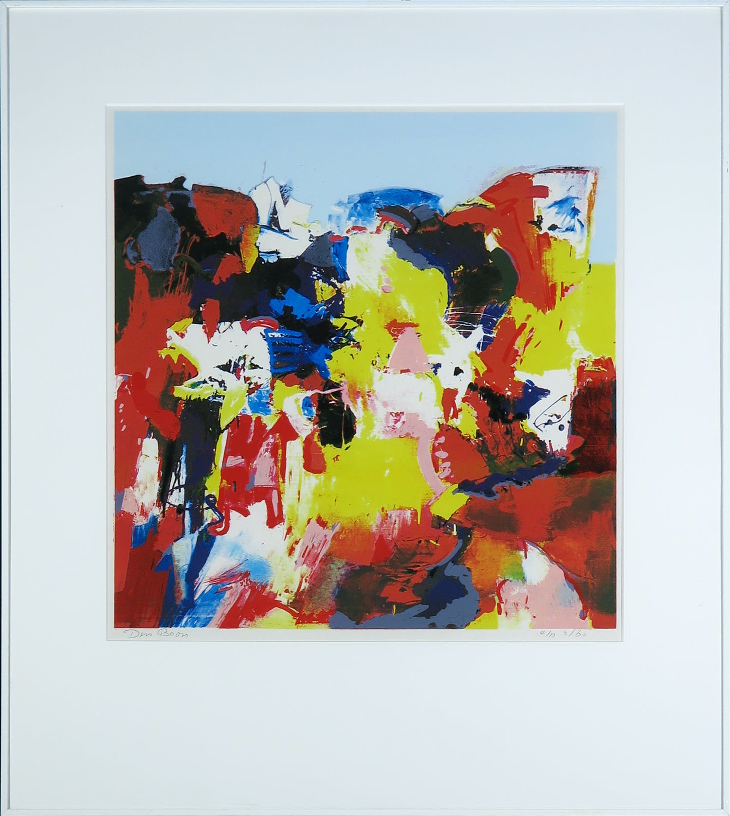 Theo den Boon - Zeefdruk, Zonder titel - Ingelijst Verkocht ...