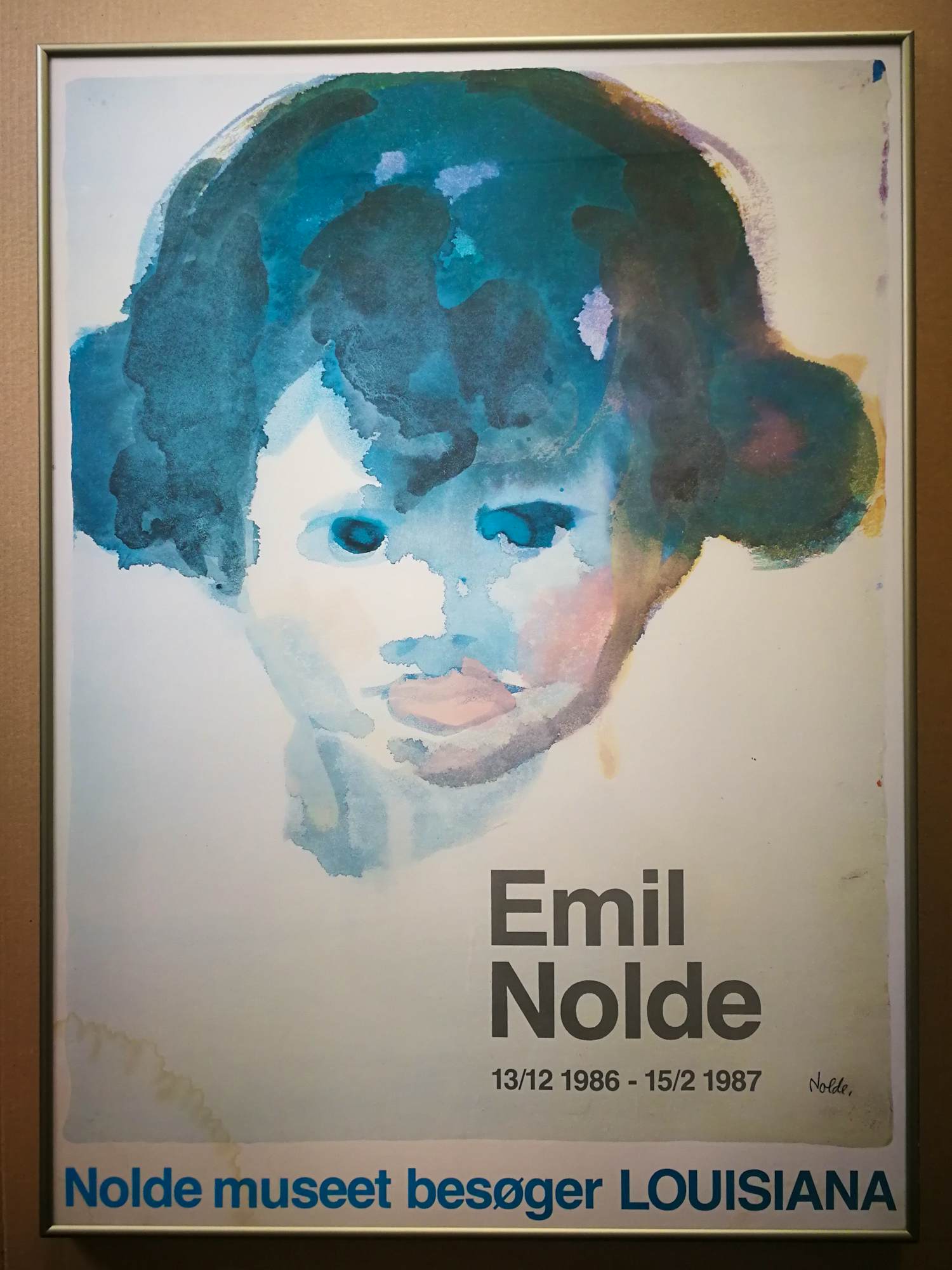 Emil Nolde - Portret. Affiche Louisiana Museum kopen? Bied vanaf 99! | Kunstveiling.nl