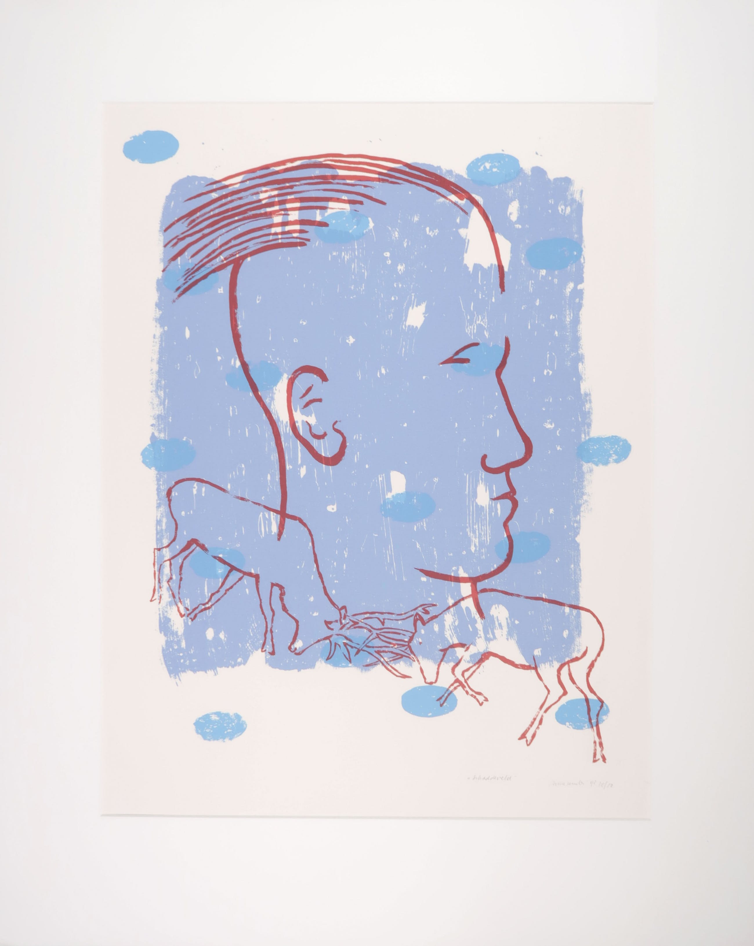 Anne Semler - Zeefdruk, Schaddeveld Verkocht | Kunstveiling.nl