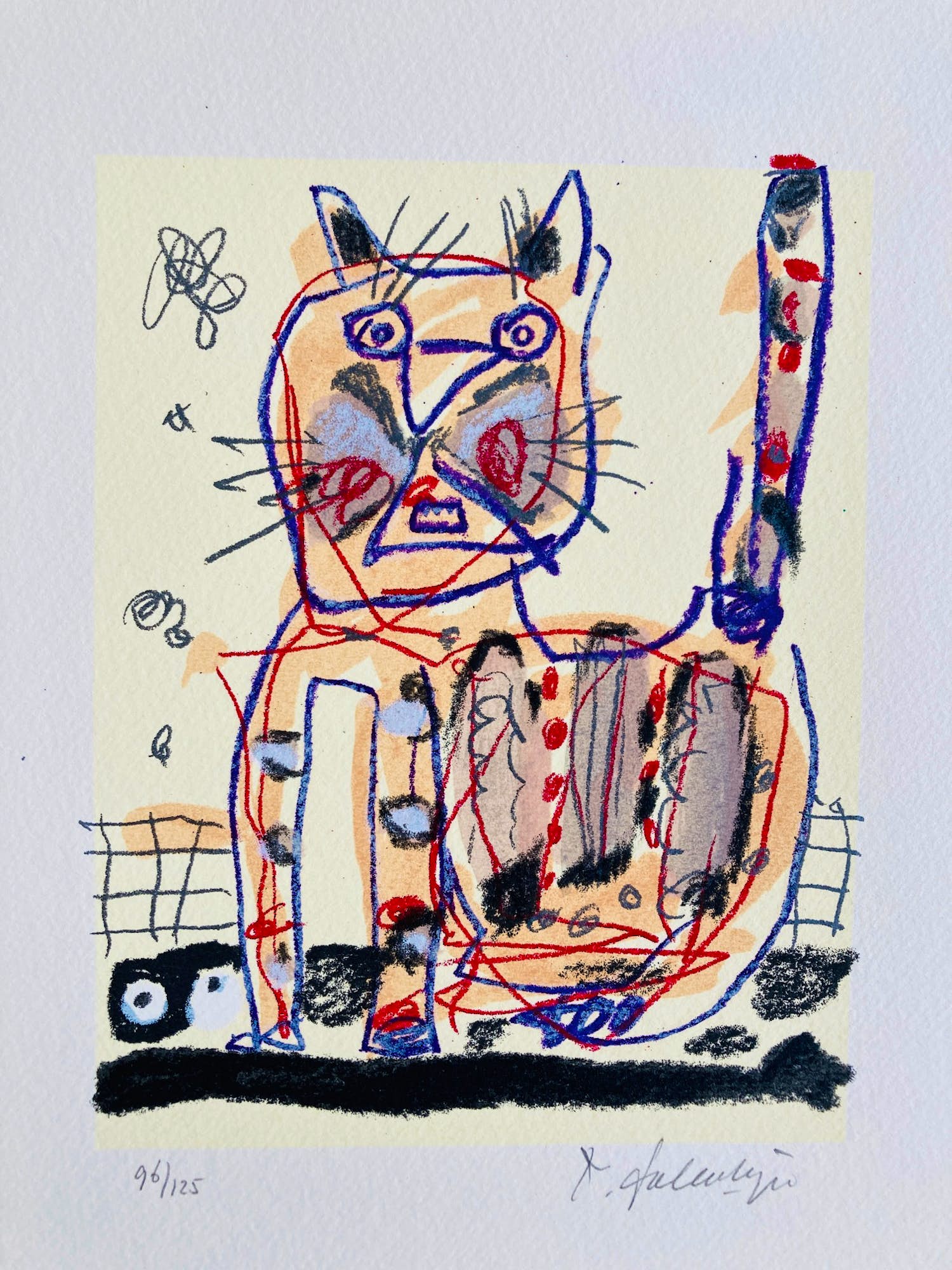Kees Salentijn - Gele kat Verkocht | Kunstveiling.nl