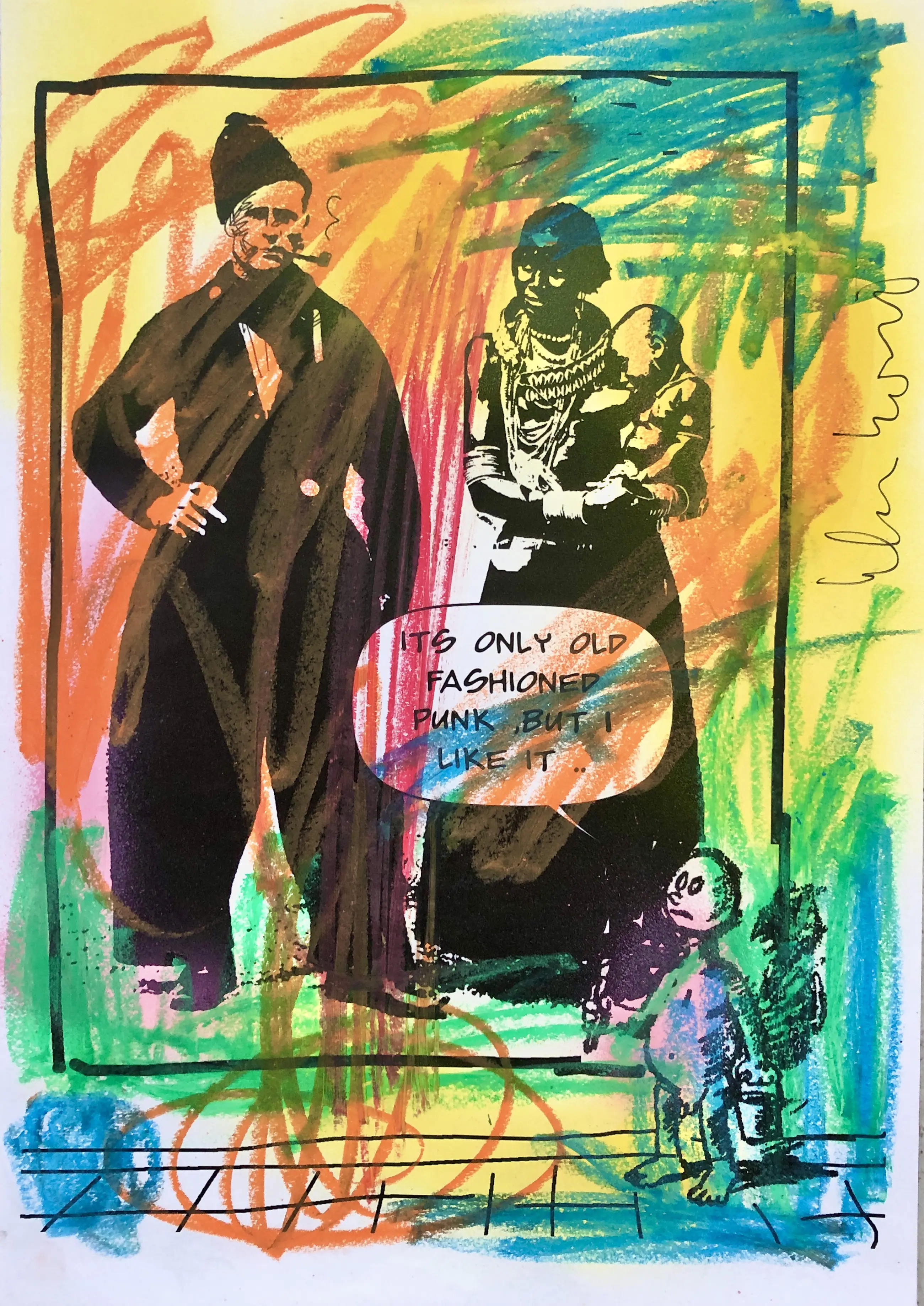 Peter Klashorst - Old Fashion Punk Verkocht | Kunstveiling.nl