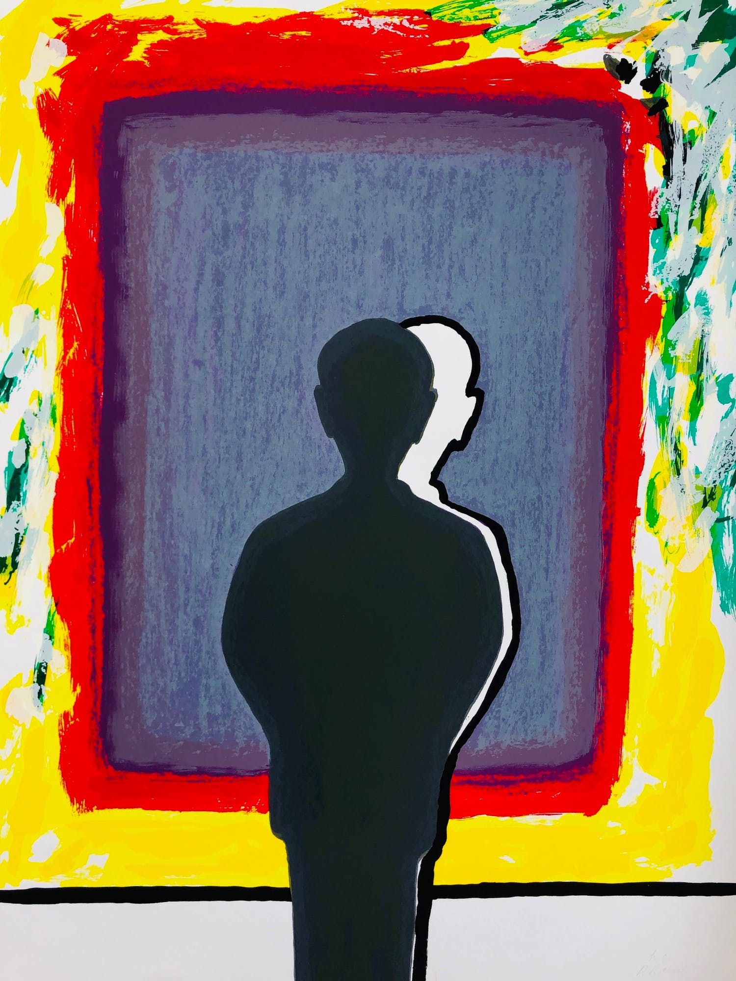 Roger Raveel - Bezinning bij de weerschijn Verkocht | Kunstveiling.nl