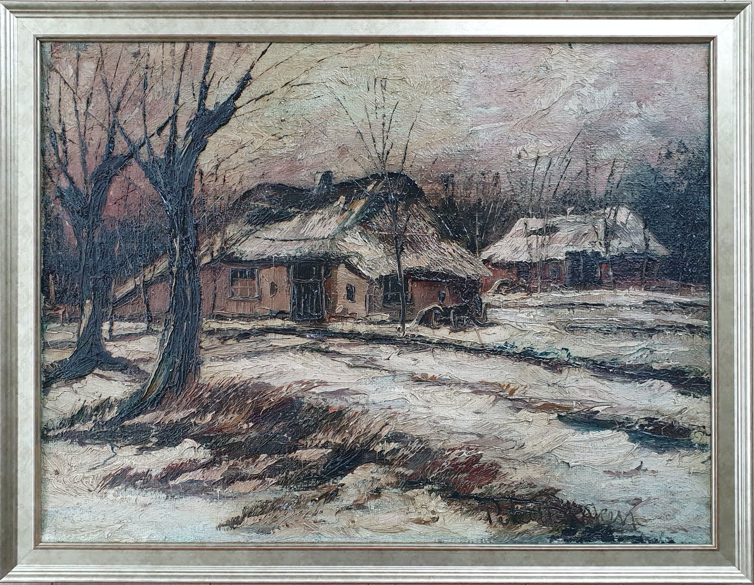 Peter van den Braken - Winter in Brabant Verkocht | Kunstveiling.nl