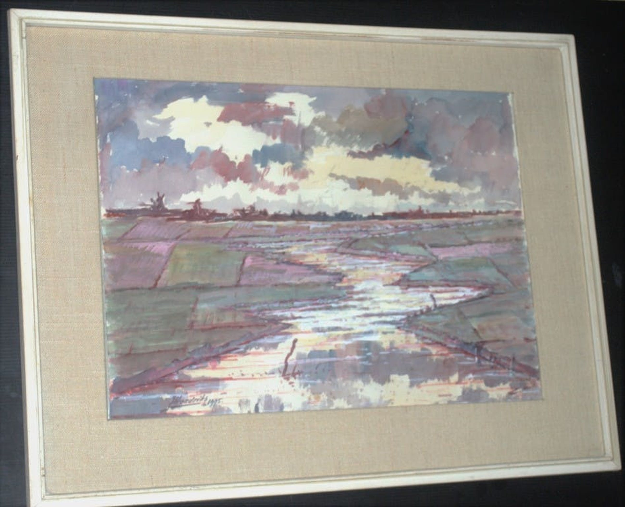 Jan Hendriks - aquarel omgeving Hilversum door Jan Hendriks Verkocht ...