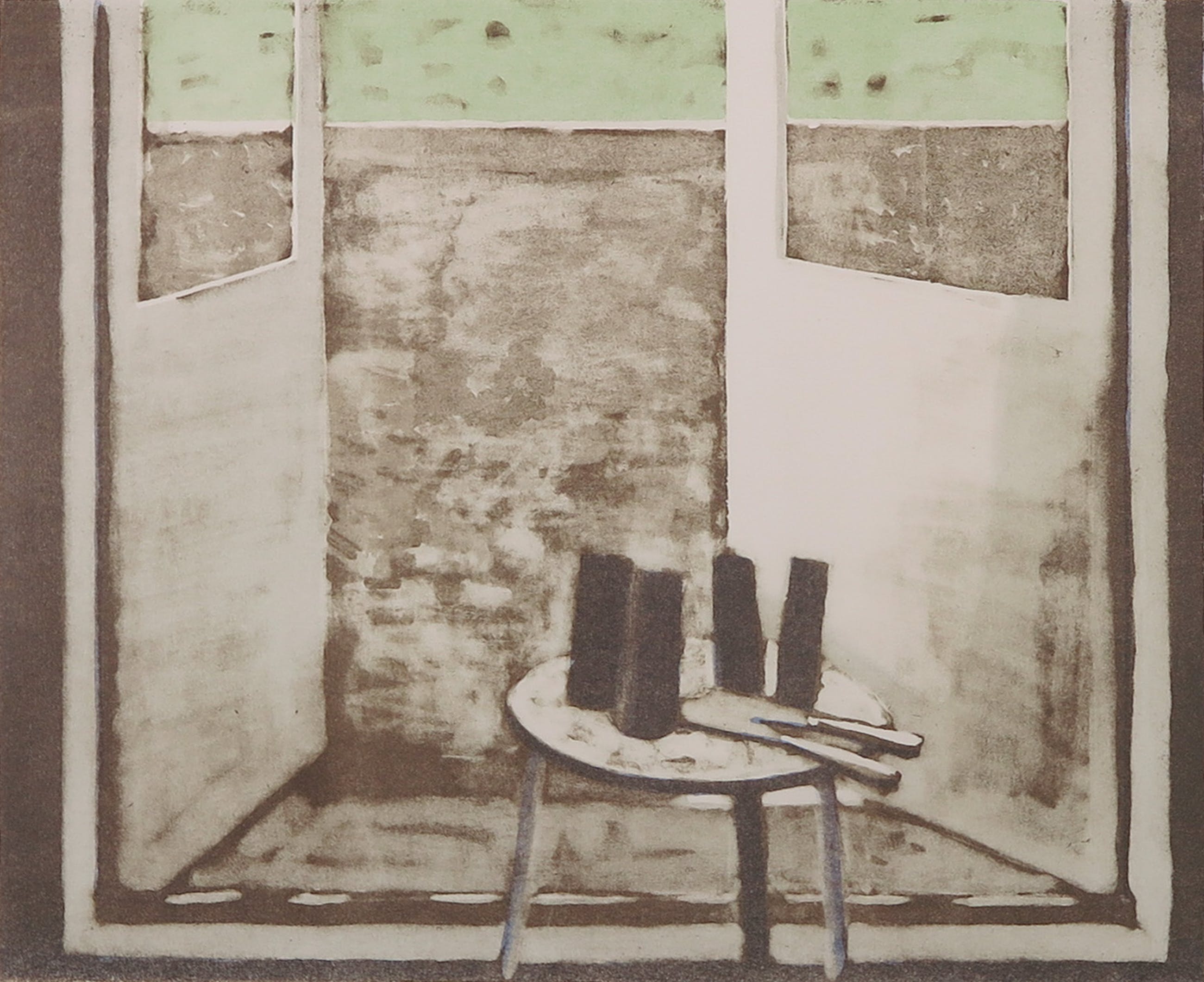 Hans Koopman - Litho, Balkonkruk - Ingelijst Verkocht | Kunstveiling.nl