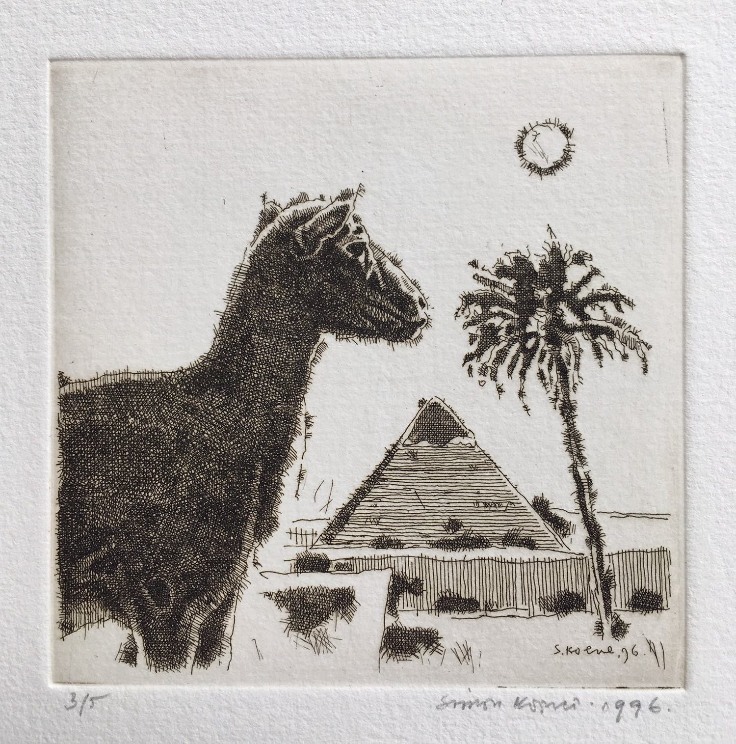 Simon Koene - Moeflon met piramide Verkocht | Kunstveiling.nl