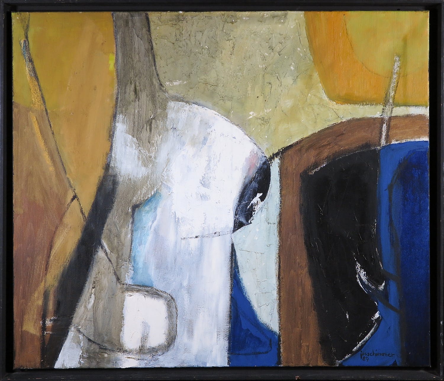 Jos Schimmer - Olieverf op doek, Liefde in de zomer - Ingelijst (Groot ...