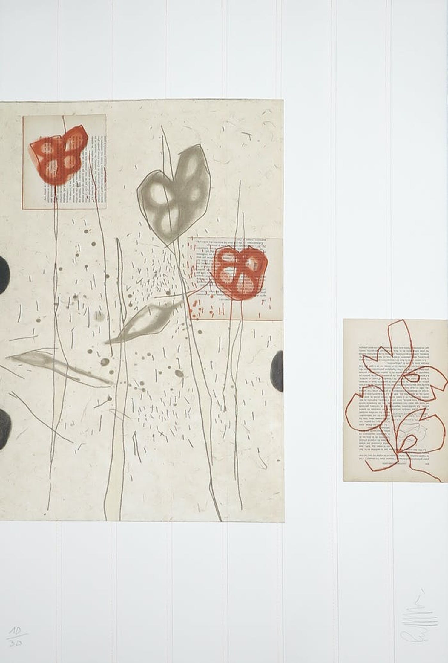 Ronald Ceuppens - Ets & Collage, Flore Belge Verkocht | Kunstveiling.nl