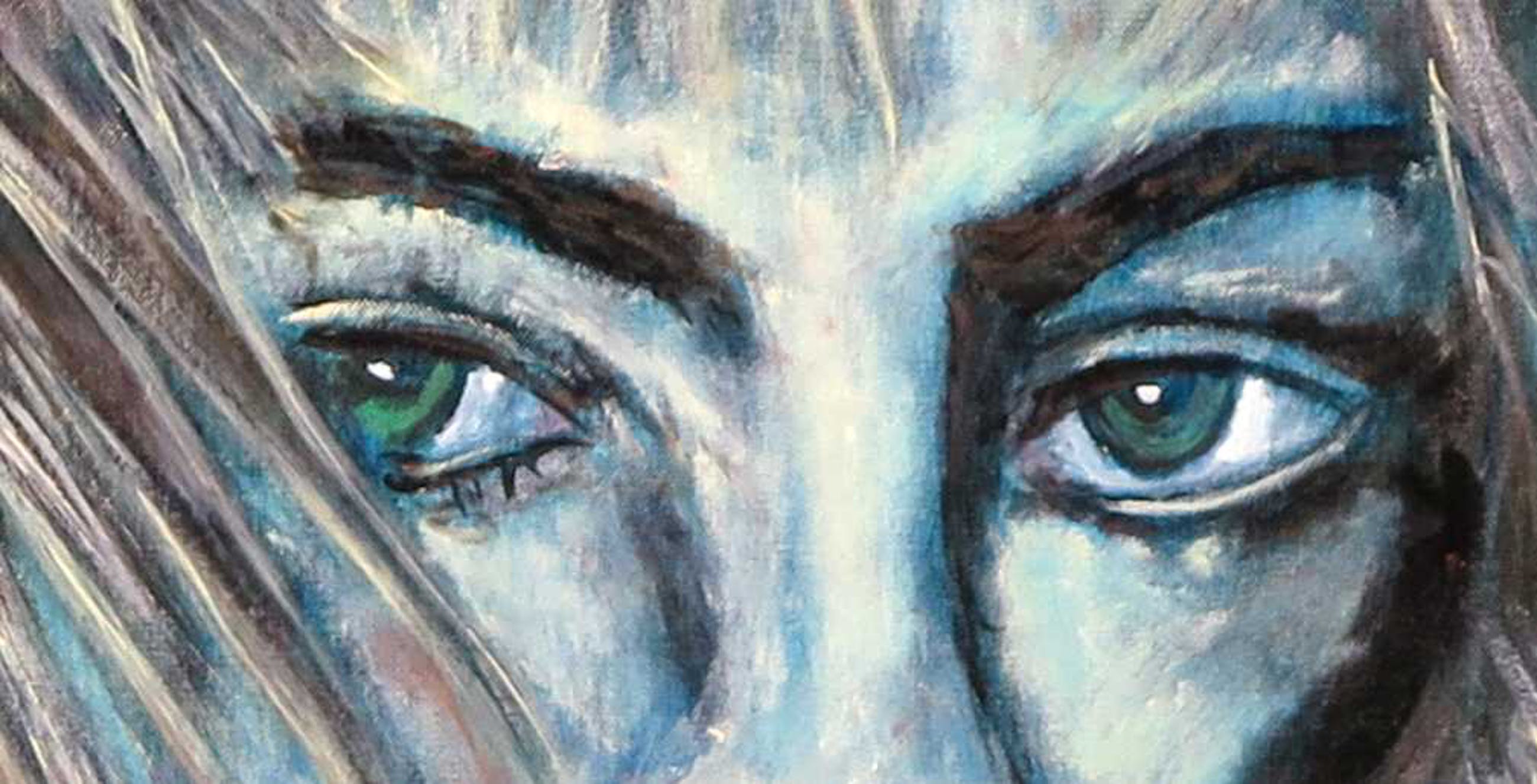 Kiss Riemvis - Olieverf op board, z.t. Portret van een jongeman ...