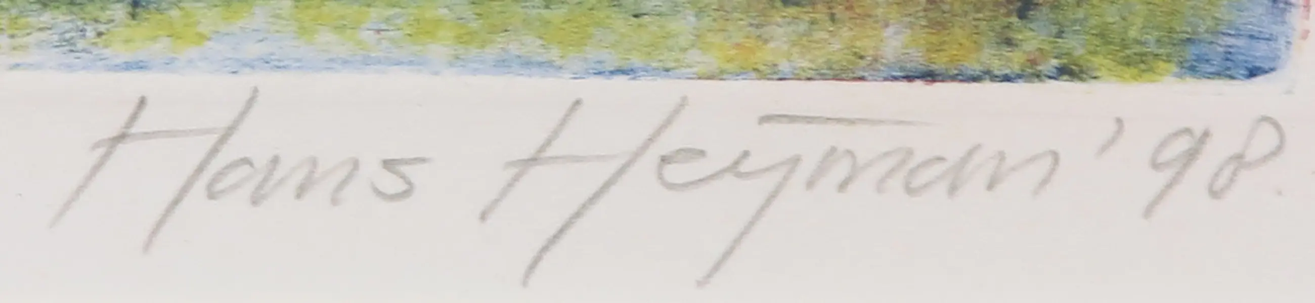 Hans Heijman - Kleurenets, Zonder titel Verkocht | Kunstveiling.nl