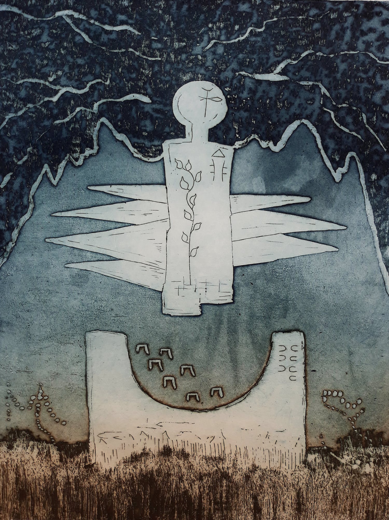 Jan Montyn - Chonyid Bardo - Illusion, aquatint ets (kleine oplage ...