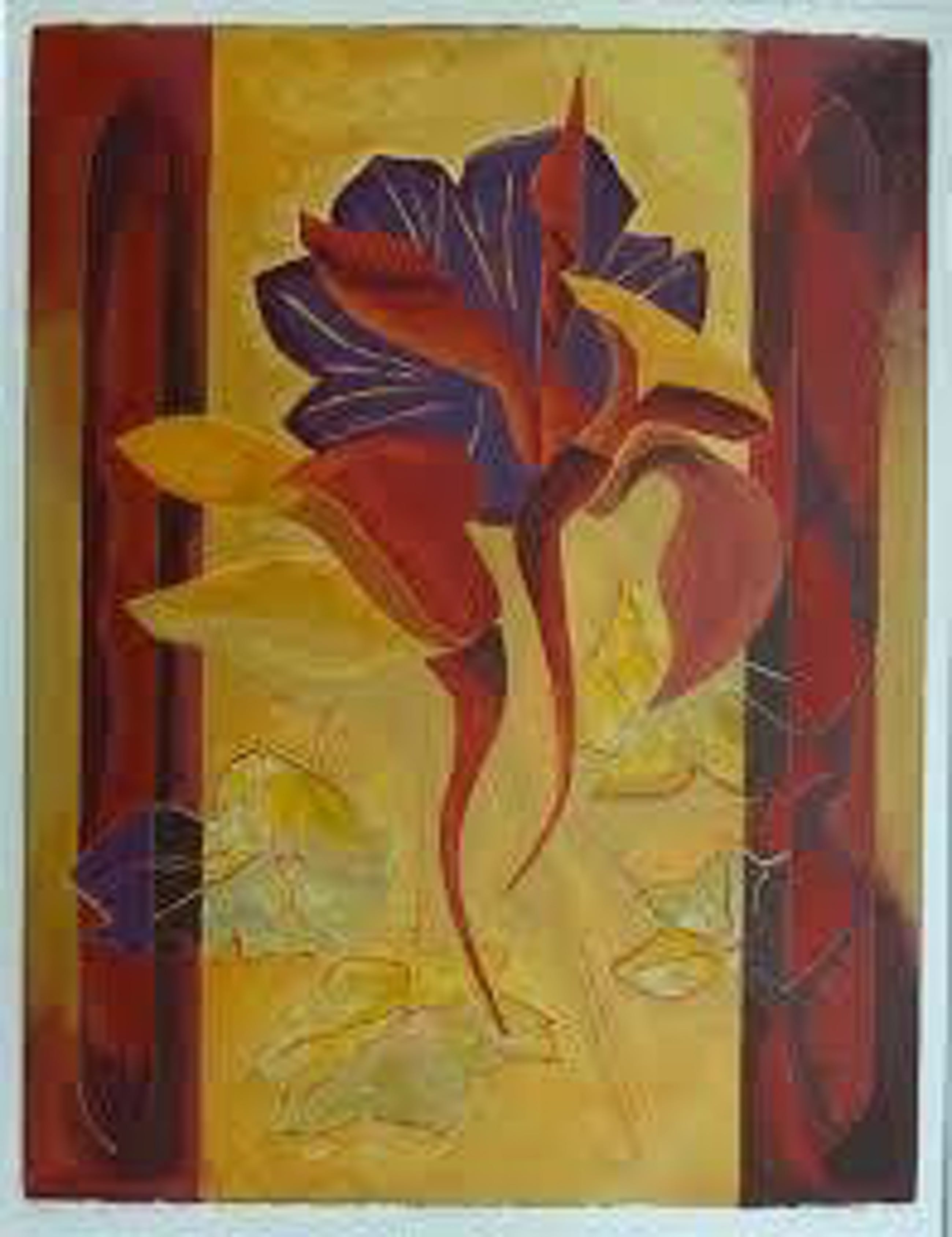 Jan van Delft - Kleurenzeefdruk DELPHINIUM Handgesigneerd. Verkocht ...