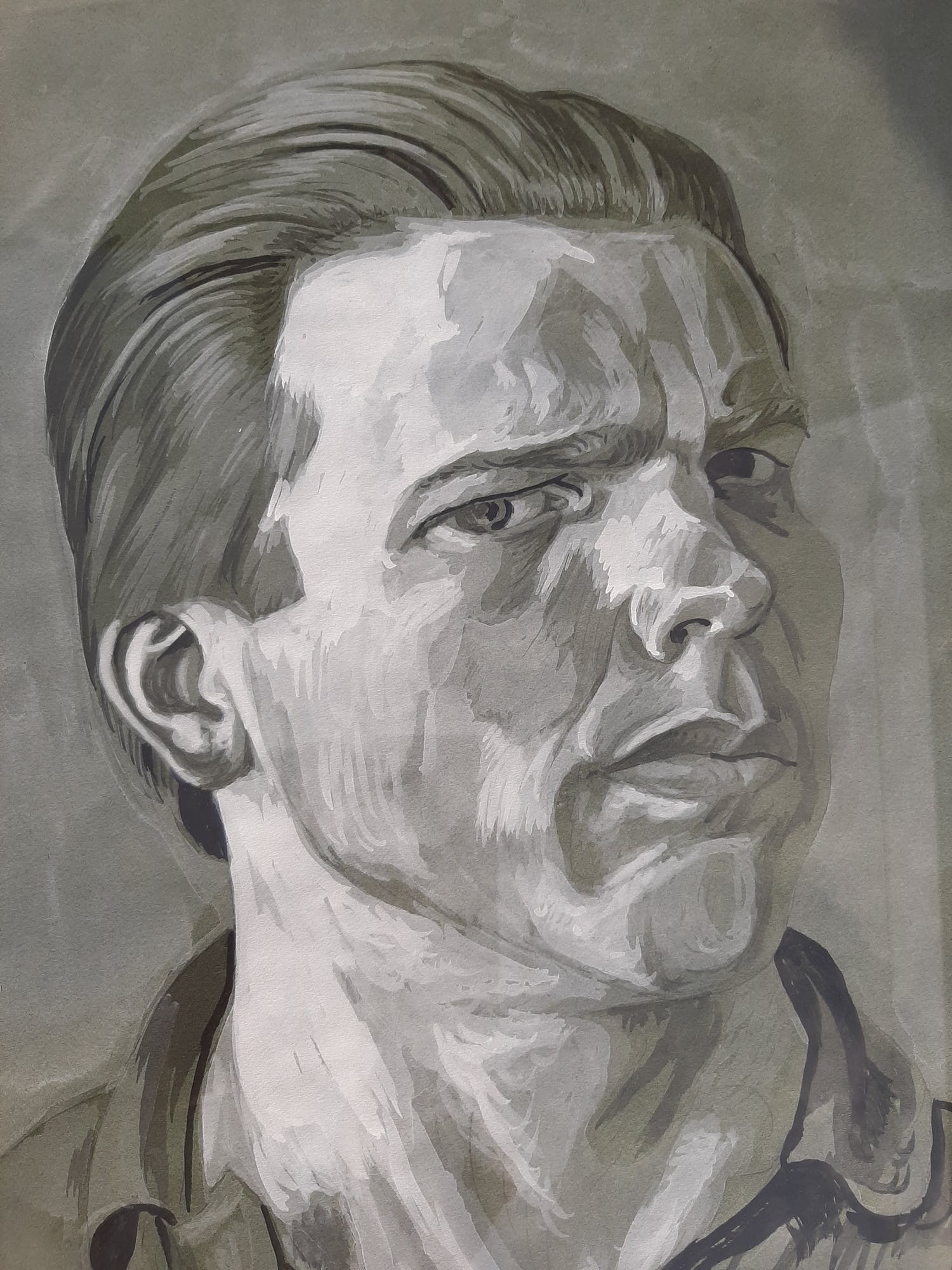 Philip Akkerman - Zelfportret 1992 nr. 22 Verkocht | Kunstveiling.nl