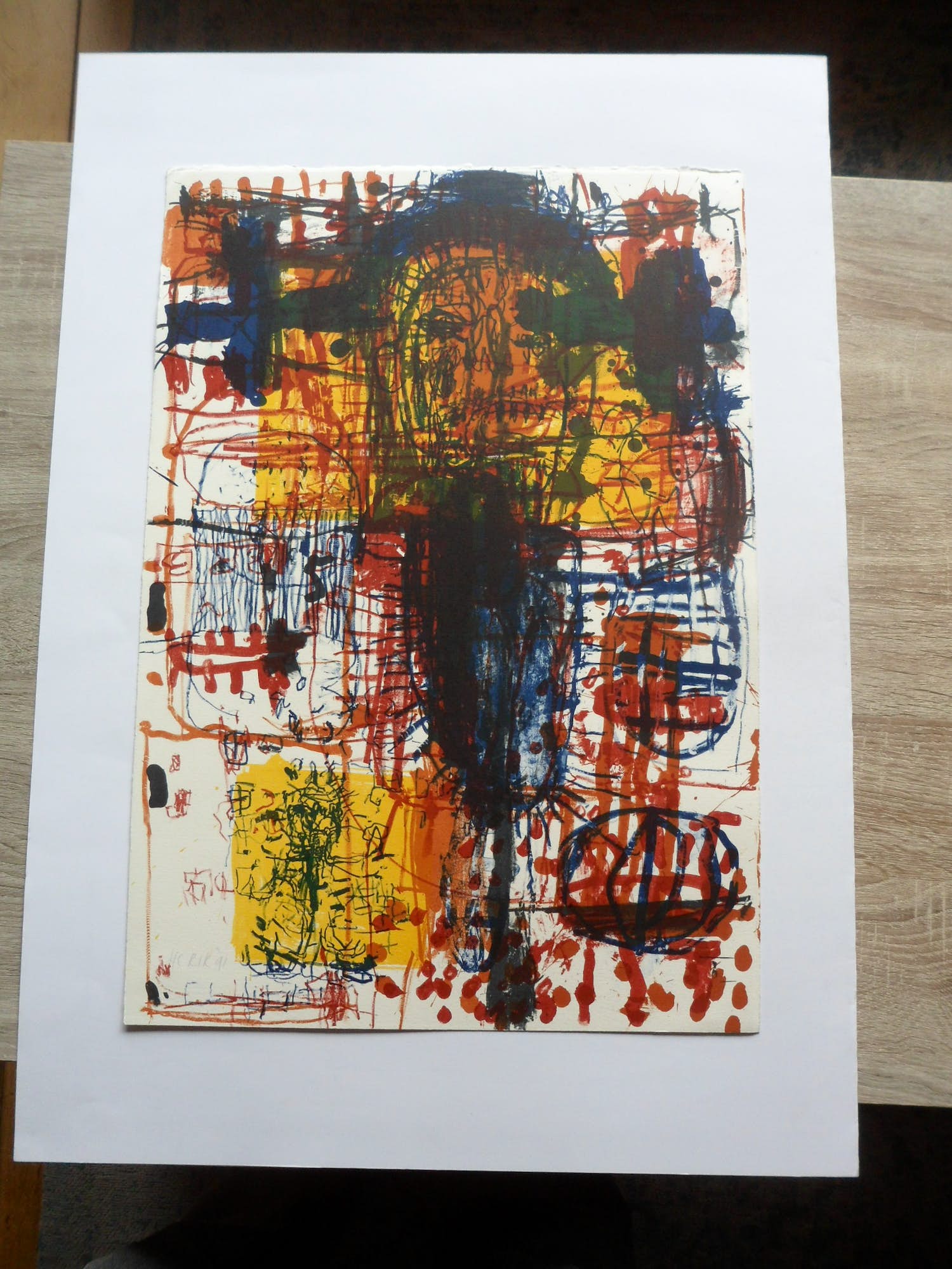 Rik van Iersel - Litho, Titel : "Storyteller I ". Verkocht | Kunstveiling.nl