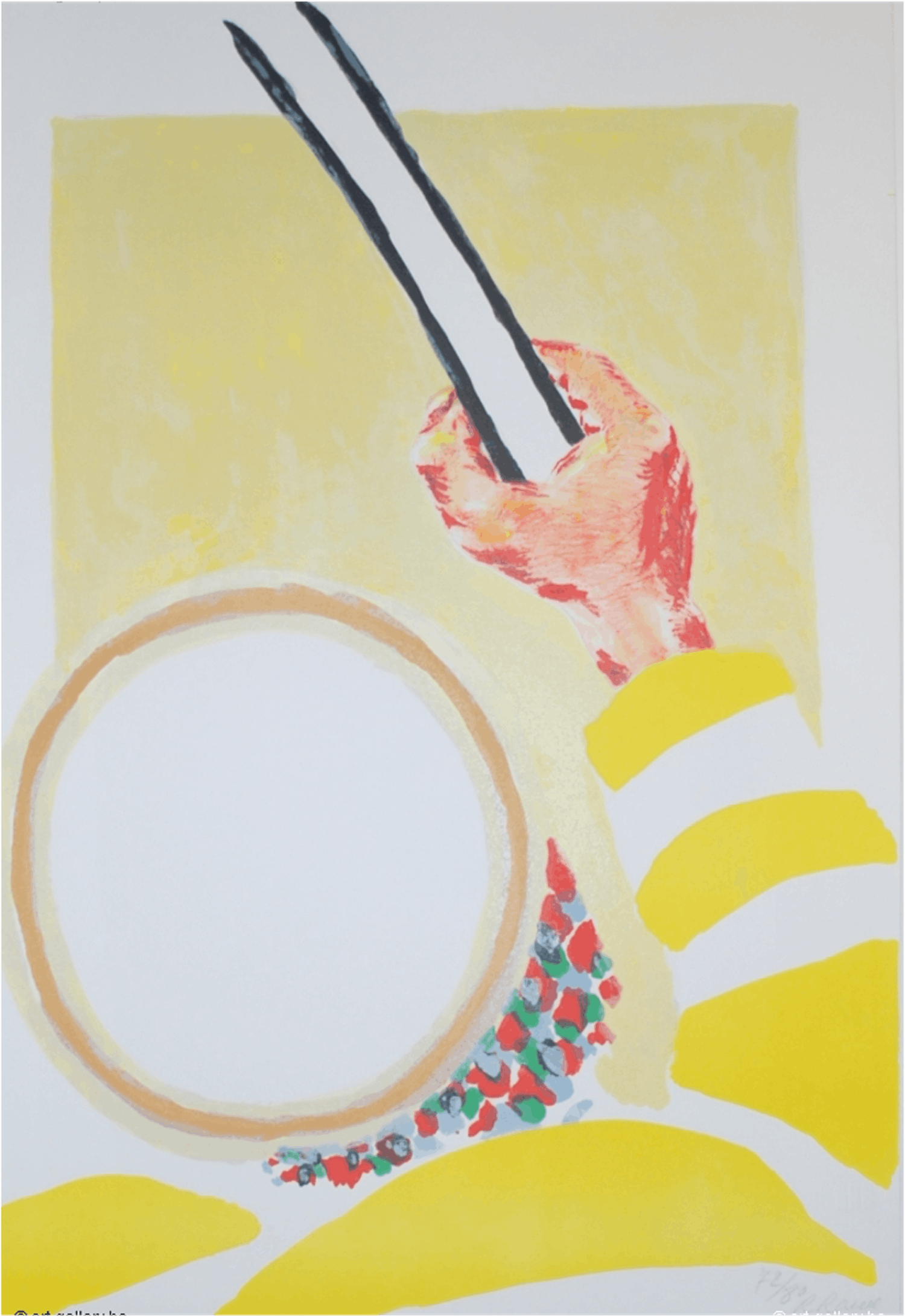 Roger Raveel - Greep op de leegte van een stok Verkocht | Kunstveiling.nl