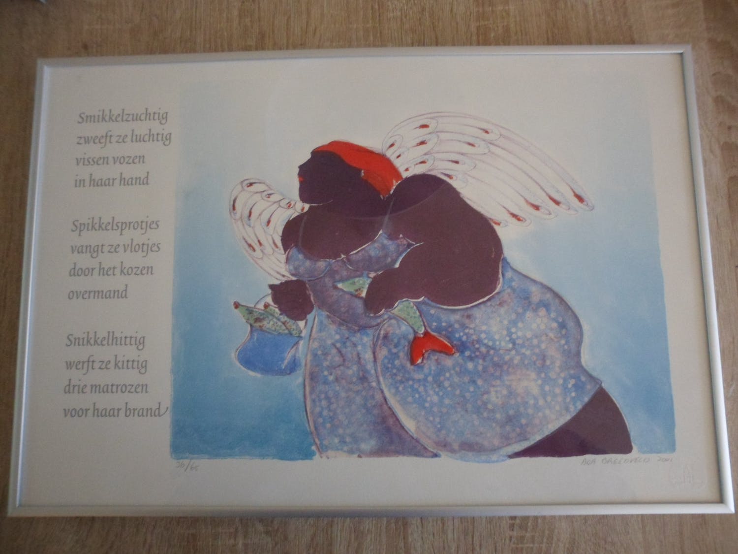 Ada Breedveld - Litho van Ada Breedveld uit 2001, met gedicht van Jan ...