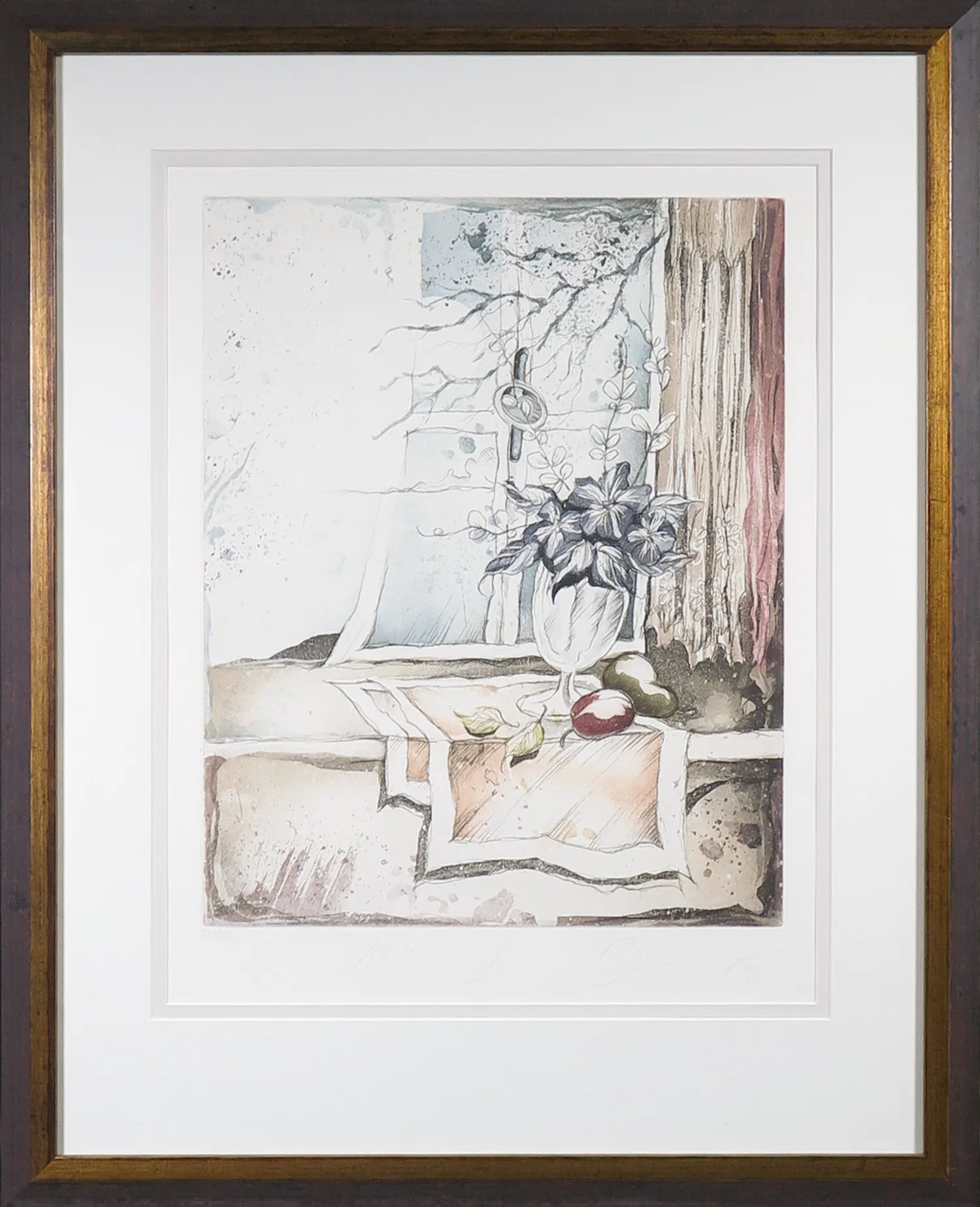 Rüdiger Brassel - Ets en aquatint, Winterstimmung - Ingelijst Verkocht ...