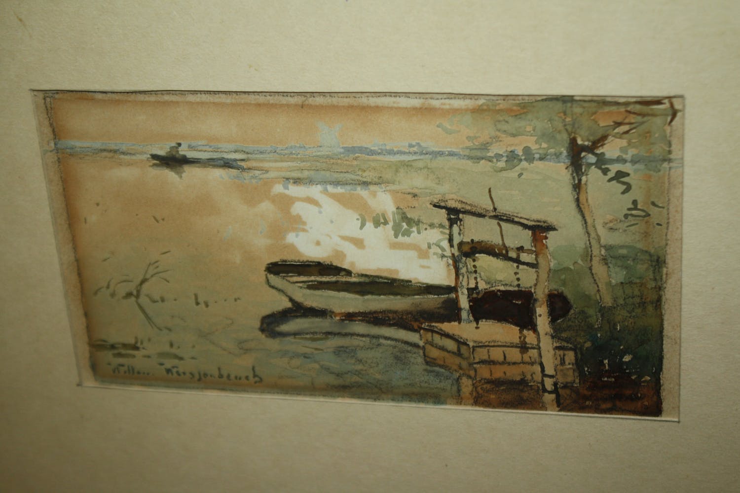 Willem Weissenbruch - visser in de polder Verkocht | Kunstveiling.nl