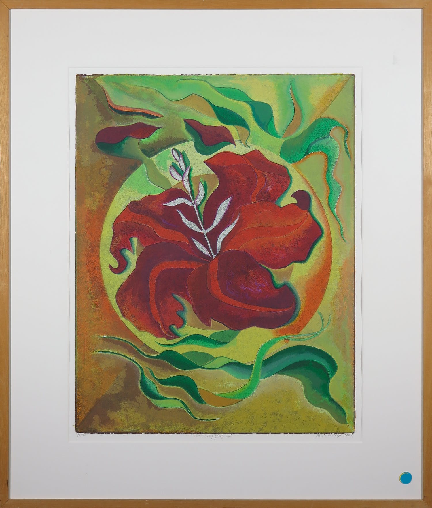 Jan van Delft - Zeefdruk, Morning glory III - Ingelijst Verkocht ...