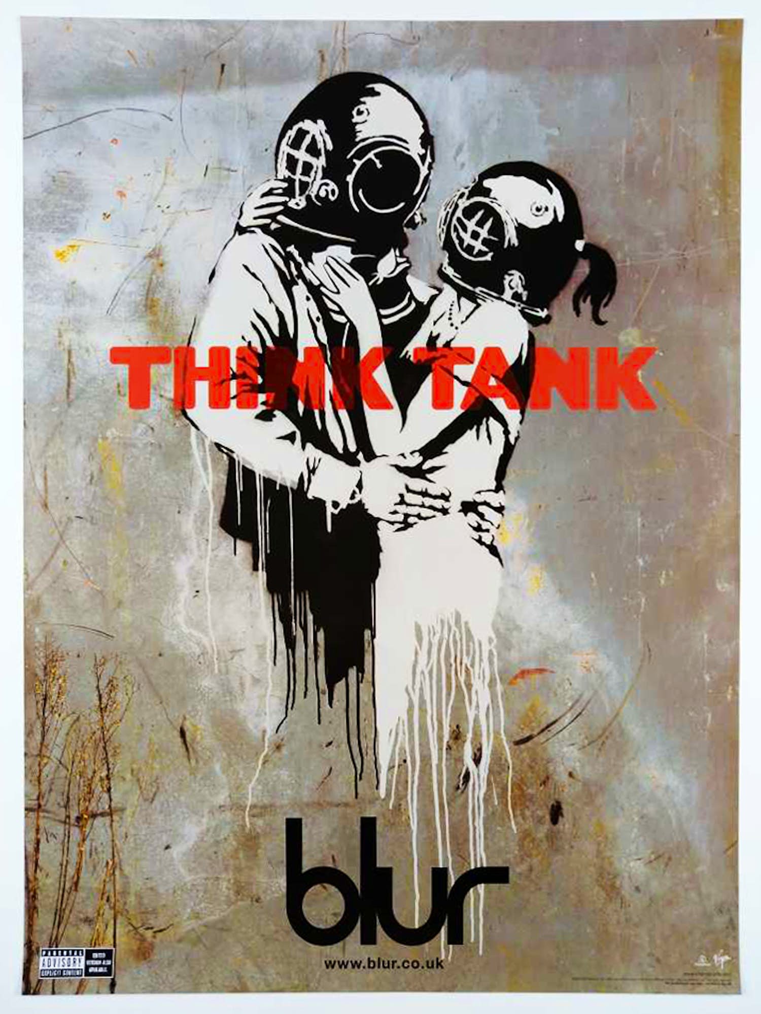 Banksy - Banksy Blur-Think Tank original 2003 Lithograph Poster (#0475 ...